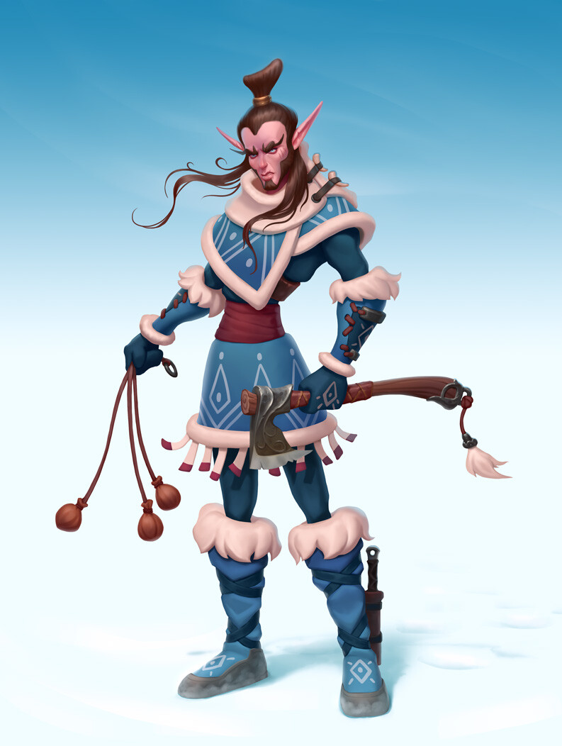 ArtStation - Northern elf-huntsman