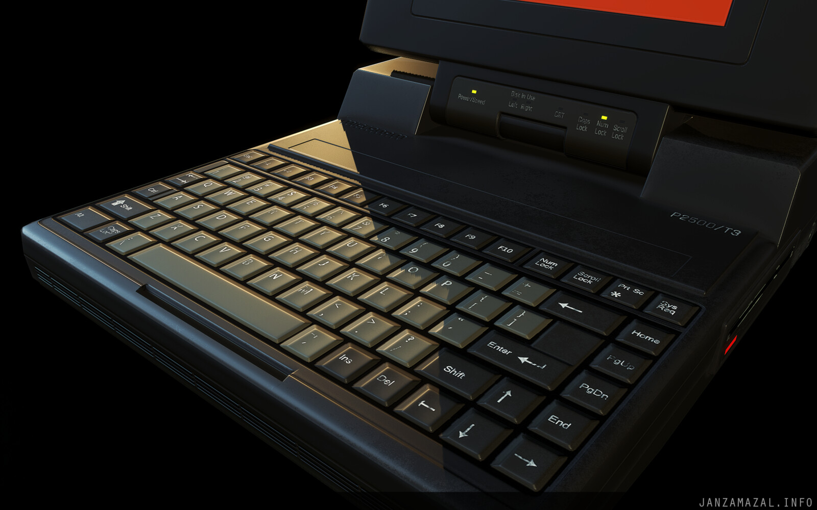 Jan Zamazal - 80s Laptop (Toshiba T3100)