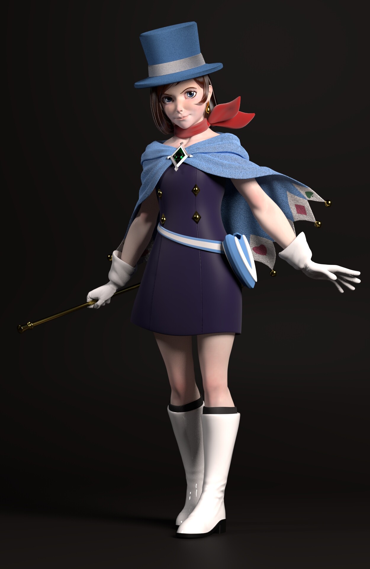 Michail A. Sotirchos - Trucy Wright and The Amazing Mr.Hat Fanart