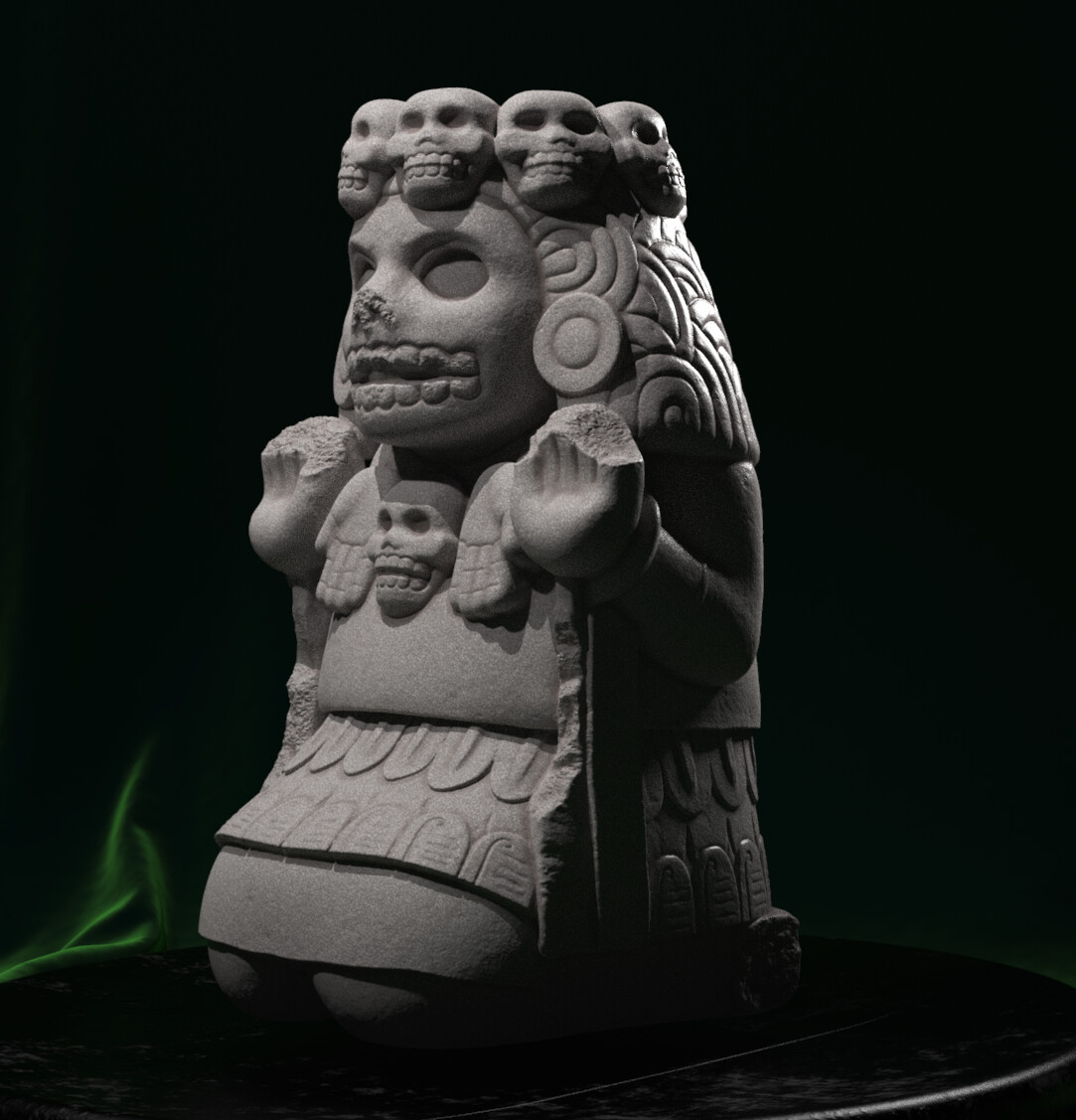 Jjs Mictēcacihuātl Statue