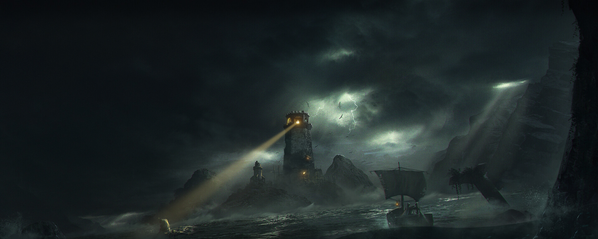 ArtStation - Ancient lighthouse