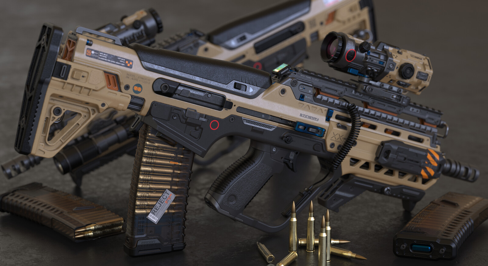 A G R É - BULLPUP RIFLE DESIGN