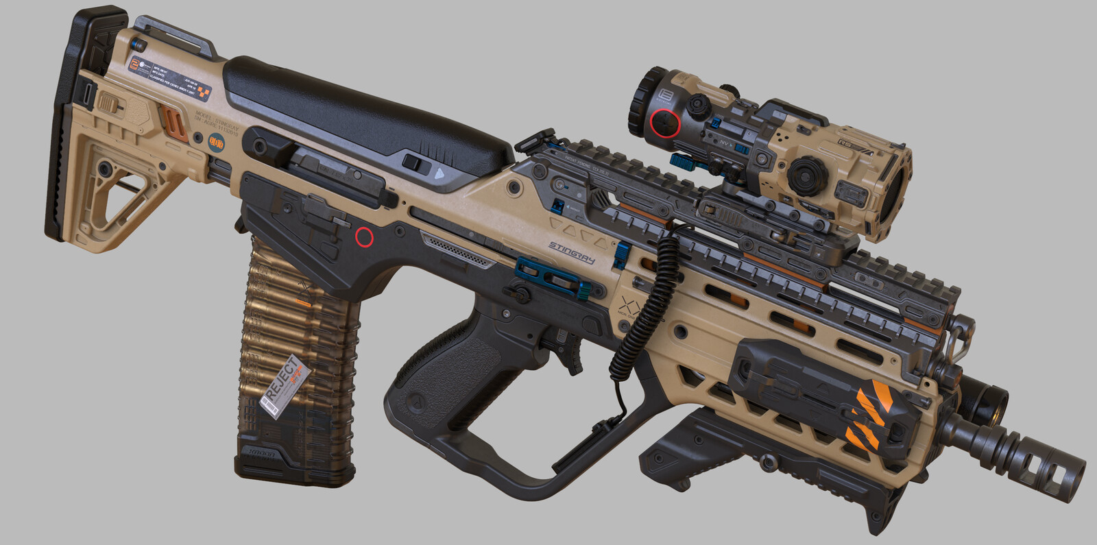 A G R É - BULLPUP RIFLE DESIGN