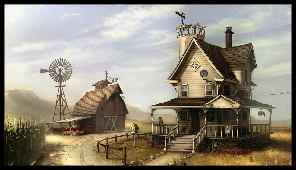 ArtStation - Farm house concept