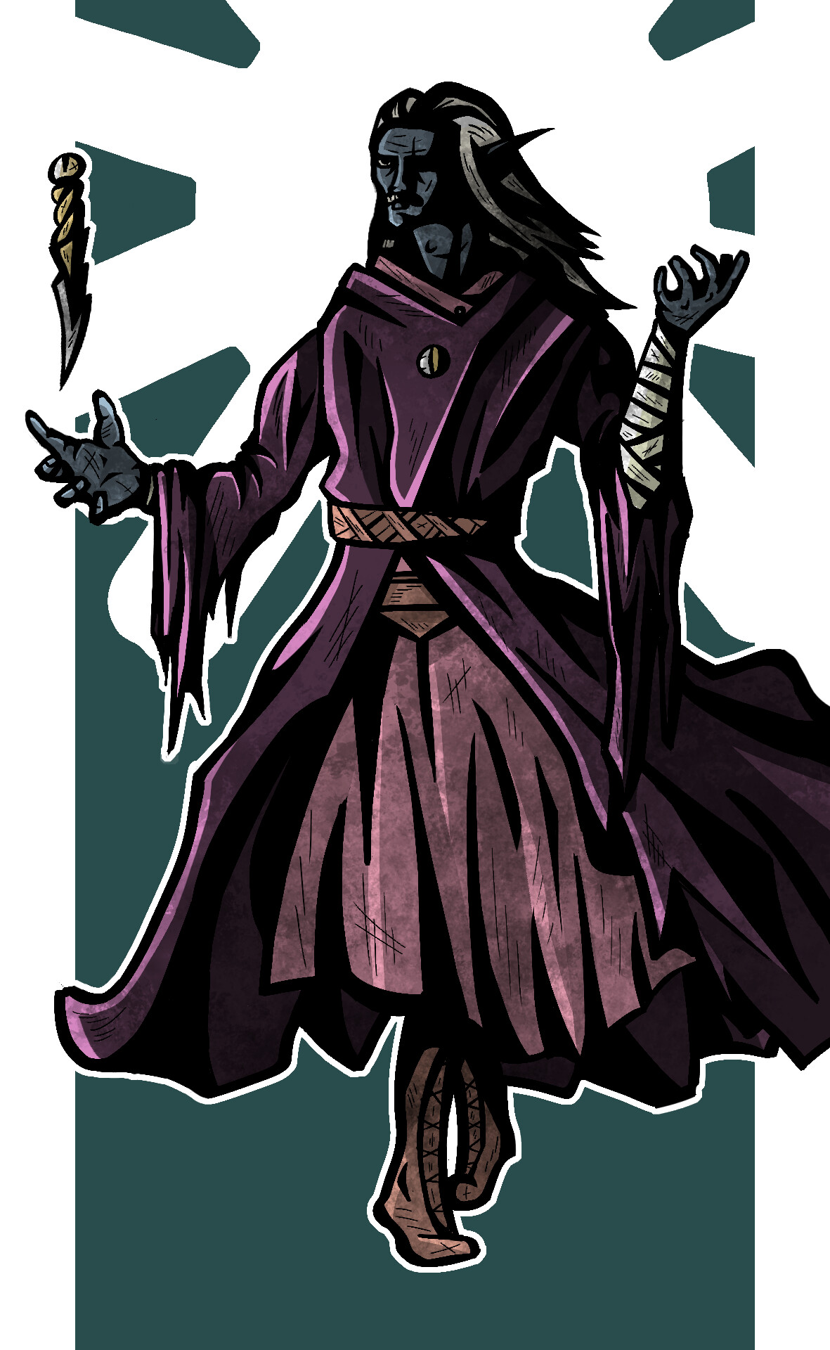 evil elf wizard art