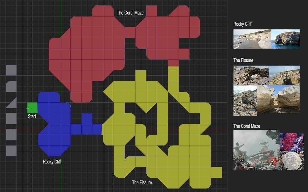 Ryan Dao - Coral Maze - Top down level/environment