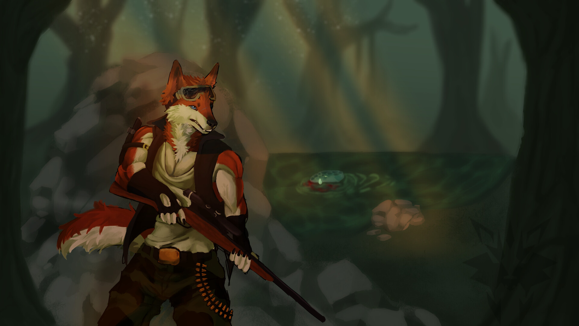 ArtStation - anthropomorphic Fox