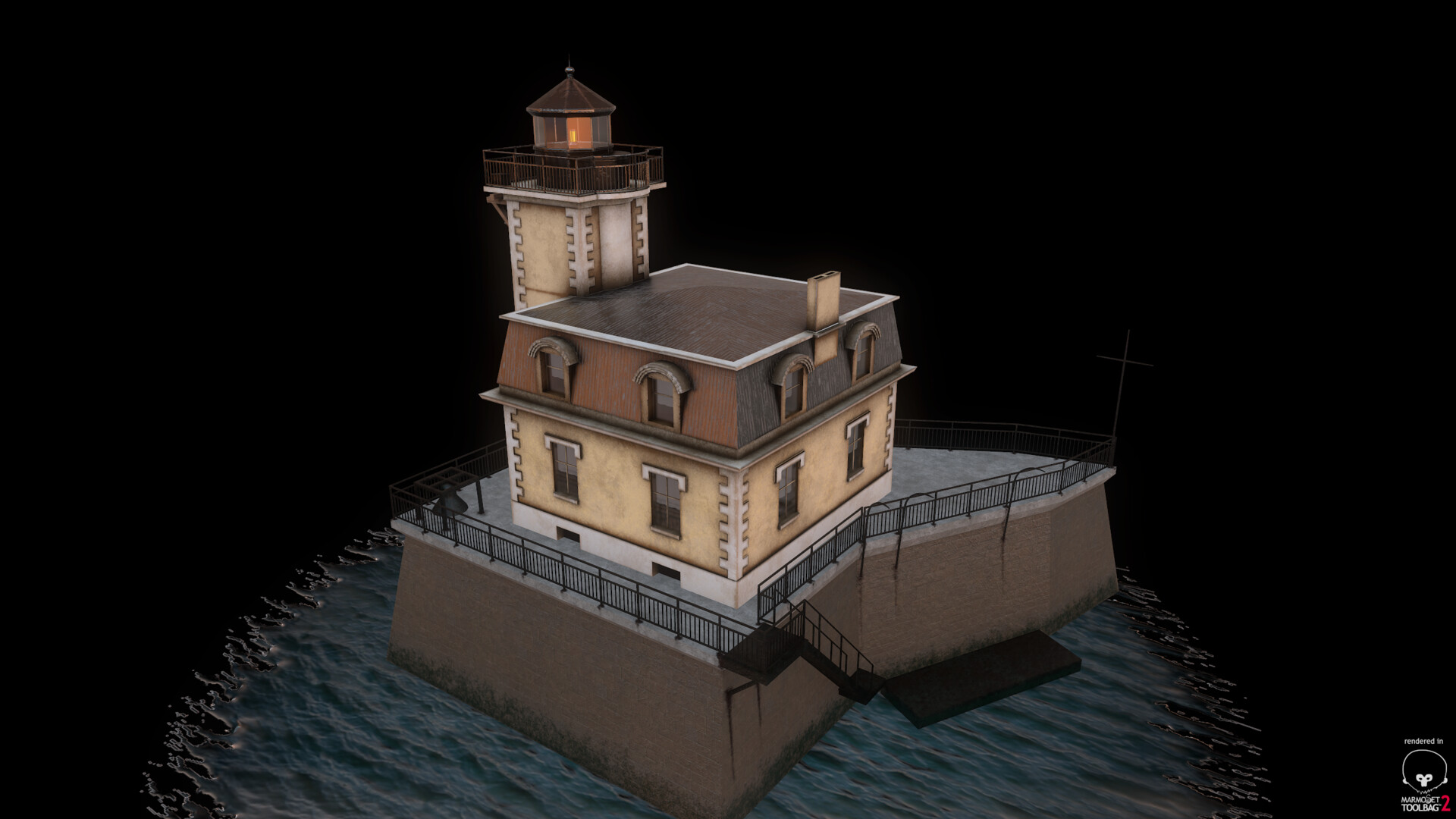ArtStation - Hudson-Athens lighthouse.
