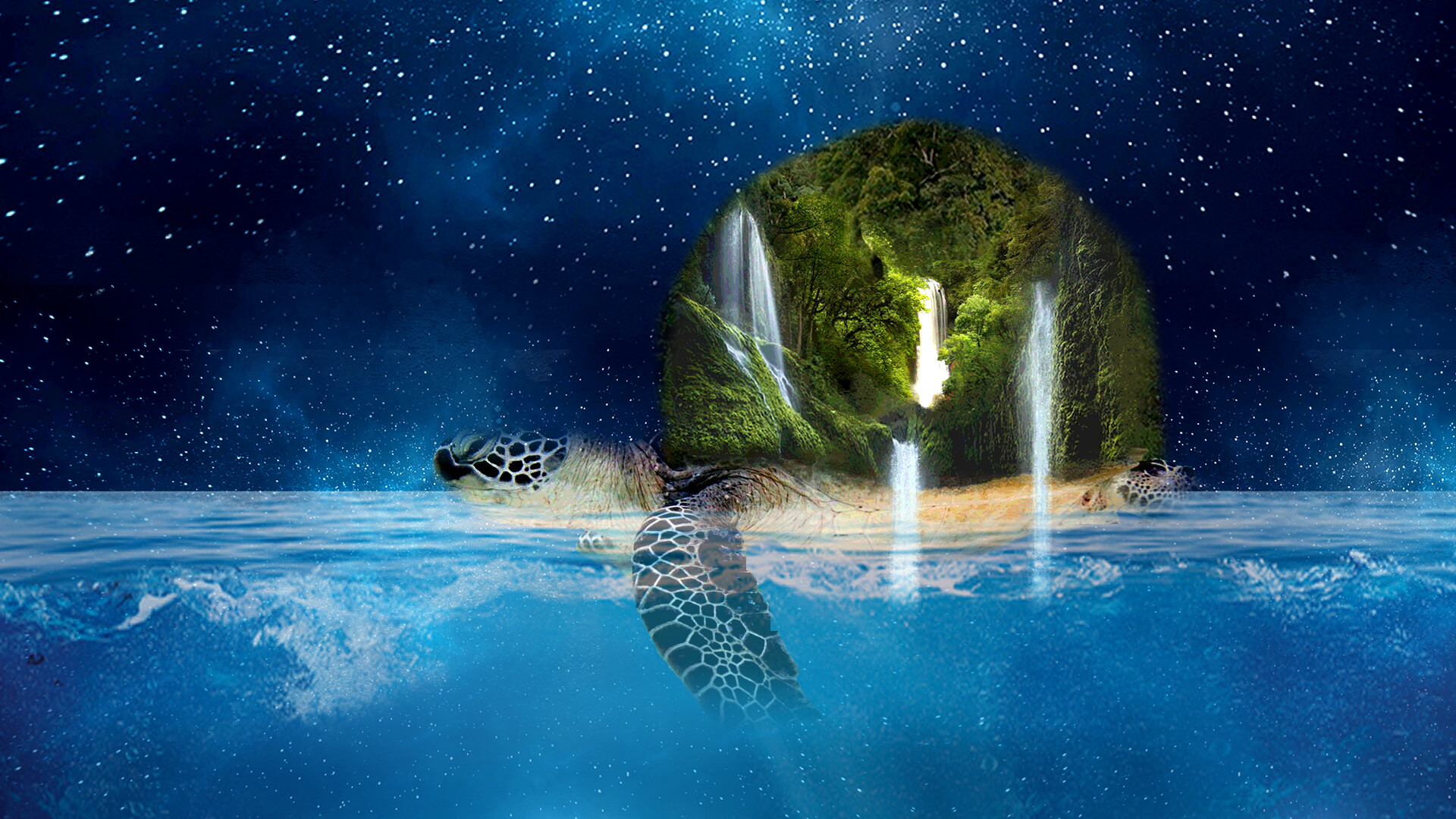 ArtStation - Nebula Earth Turtle