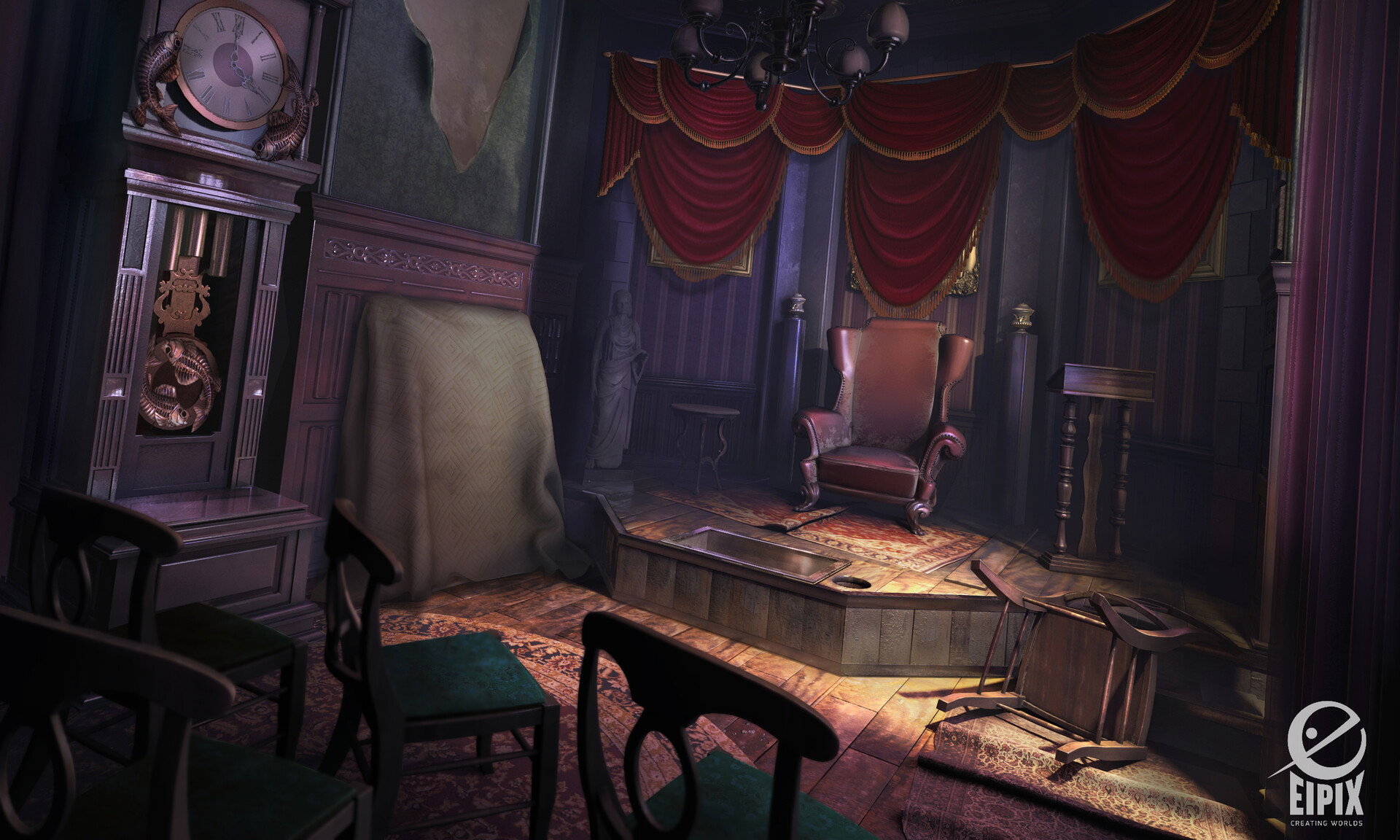 ArtStation - Commemoration room/ 2D Location Art