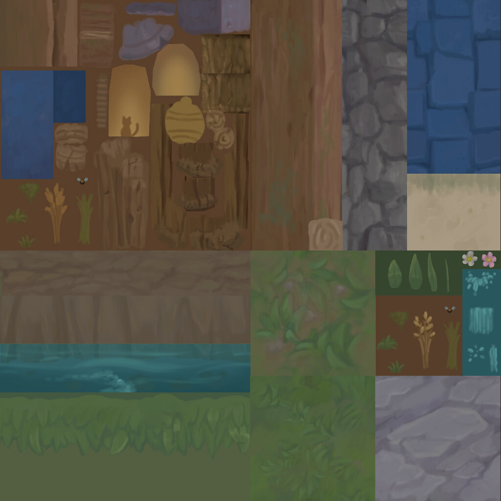 Allan Huang Sr. 3D Environment Artist - Water Mill - Handpainted 3D