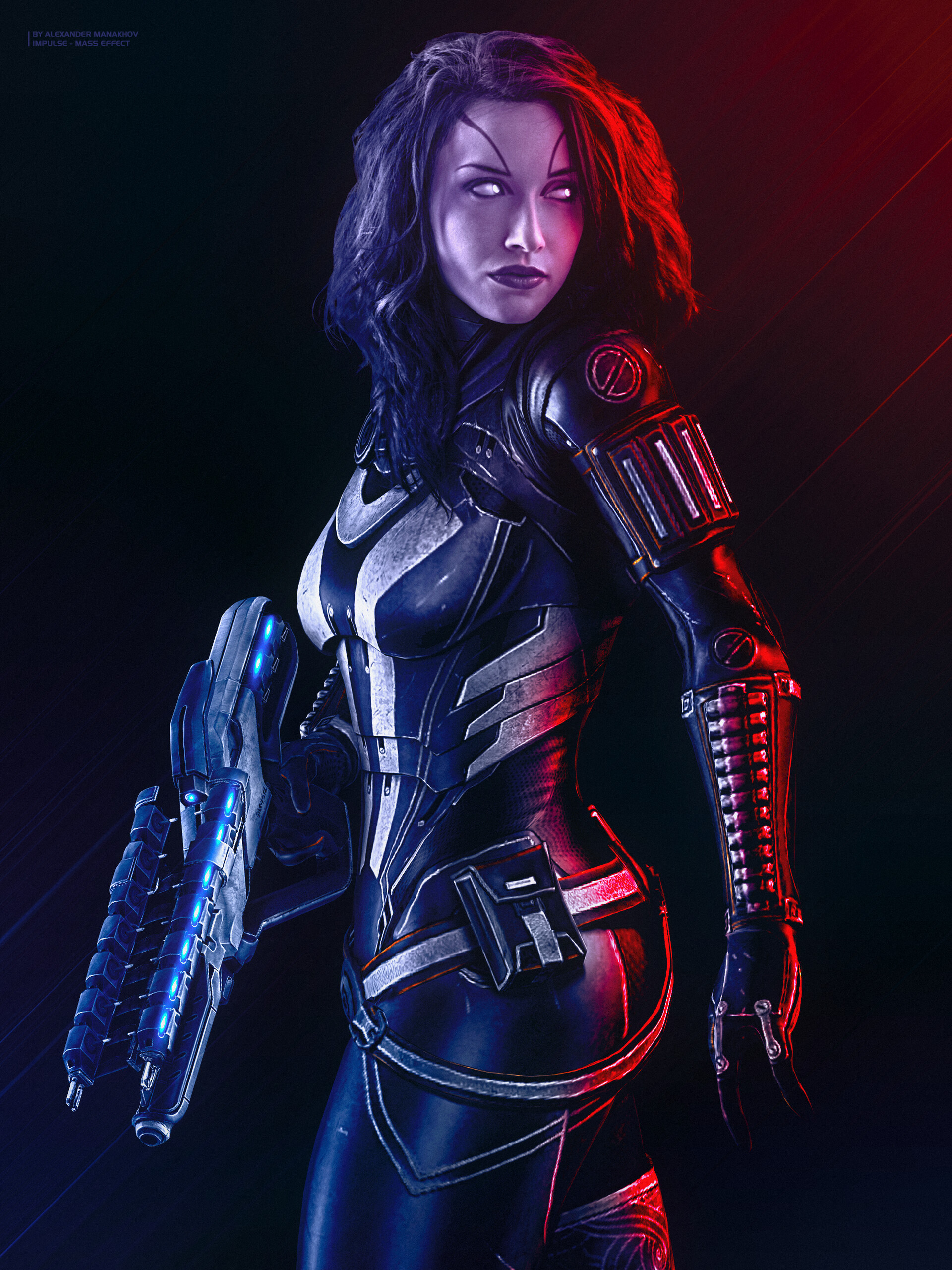 Artstation Impulse Mass Effect Trilogy Talizorah Poster