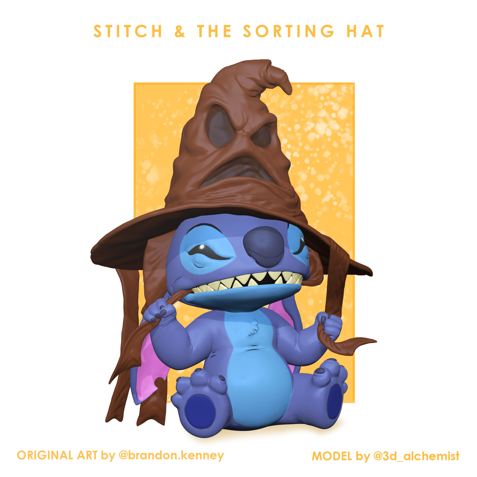 ArtStation - Stitch & the Sorting Hat