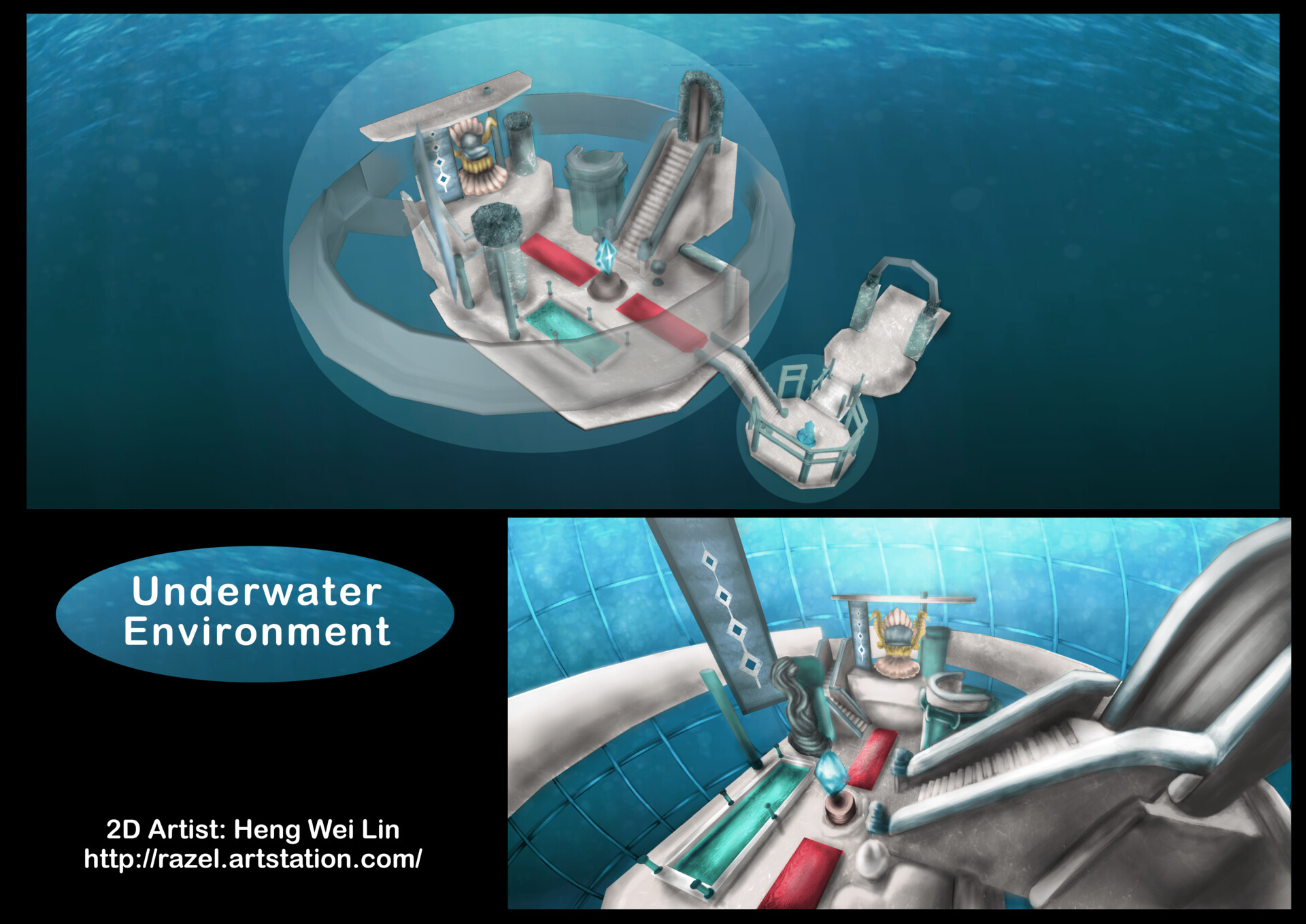 ArtStation - 2D Underwater World