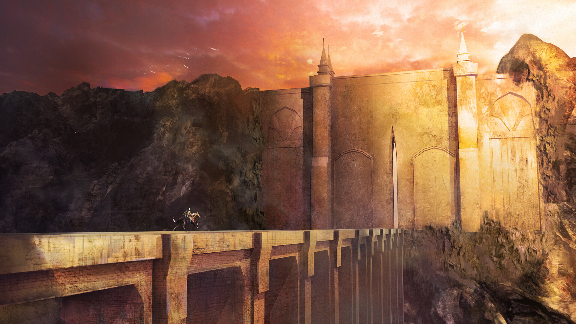 ArtStation - Sunset Bridge