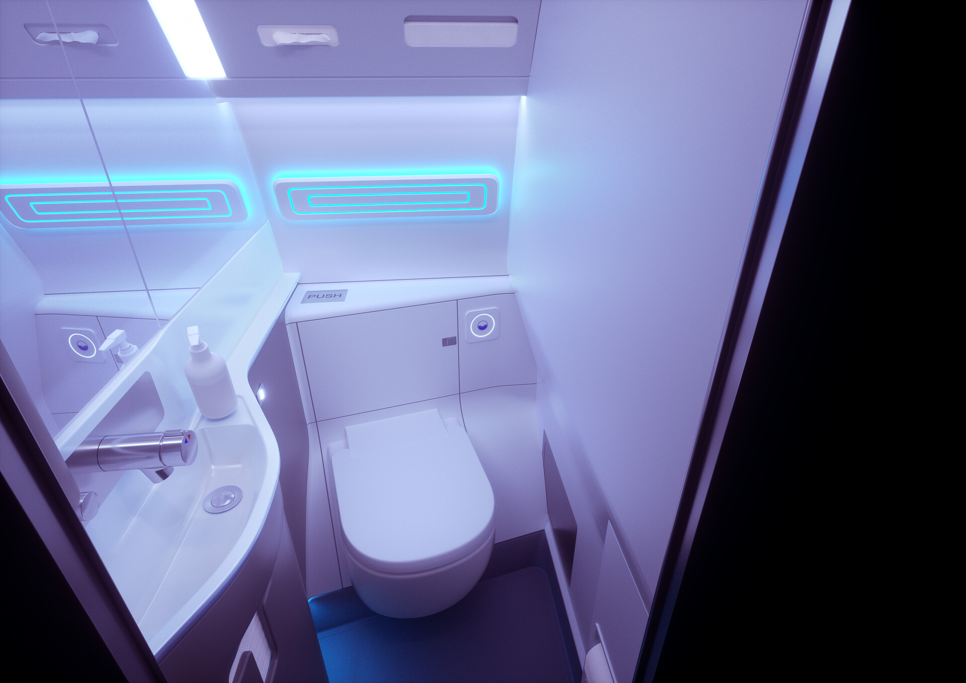 ArtStation - Aircraft Lavatory / Rhino + C4D + Octane