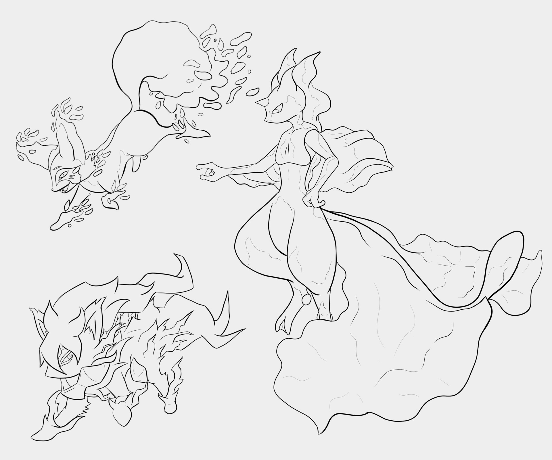 pokemon coloring pages delphox