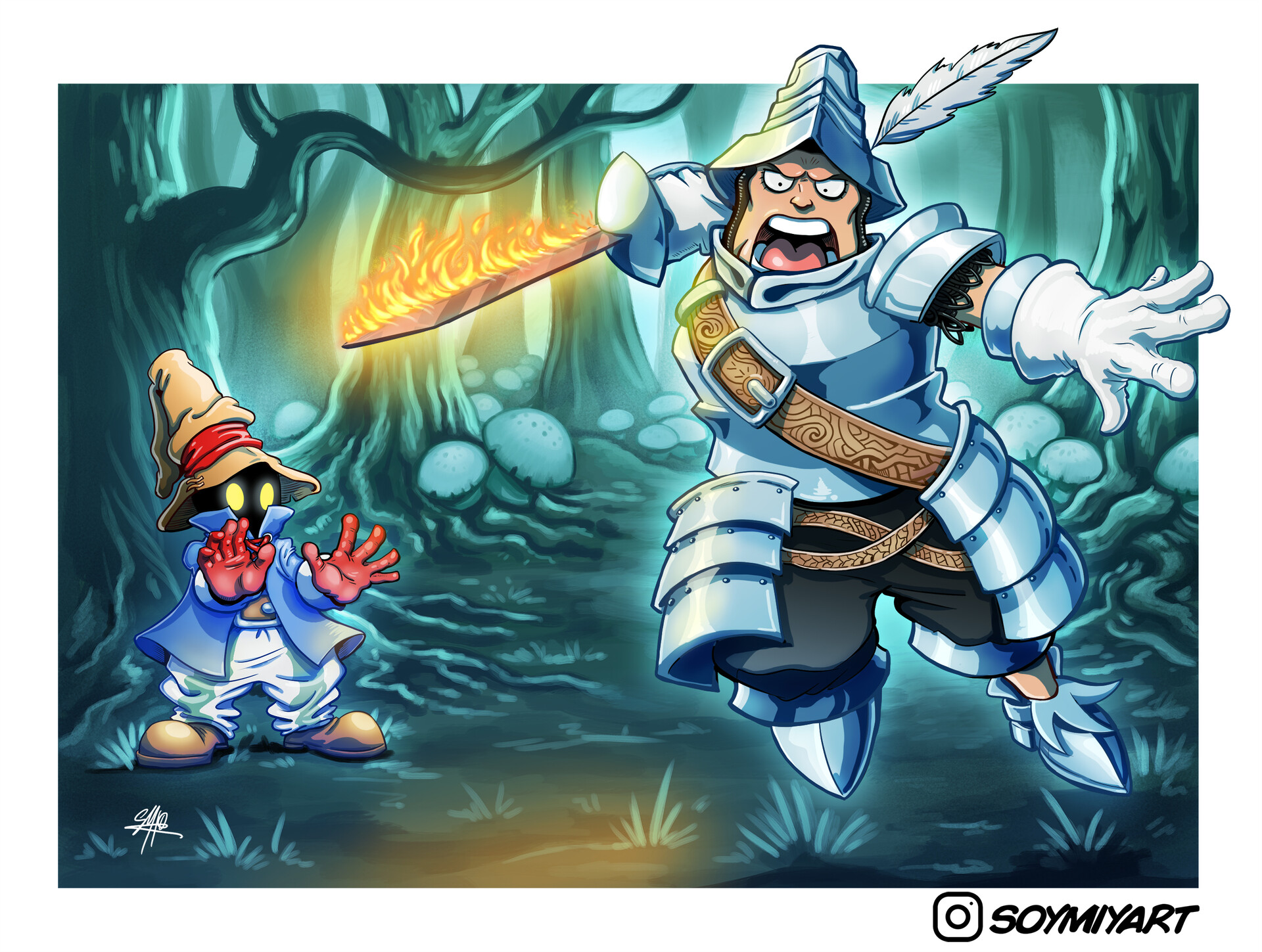 ArtStation - Vivi And Steiner - FF IX