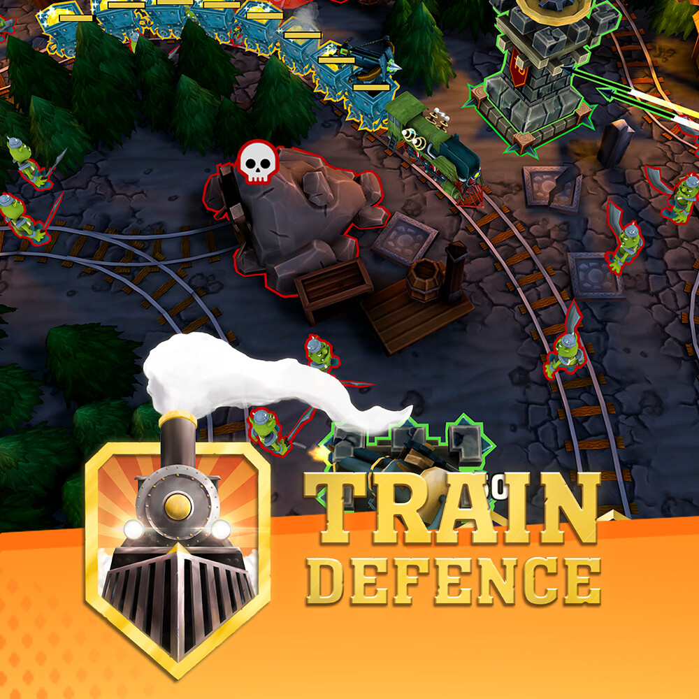 ArtStation - My Own Mobile Game: Train Tower Defense