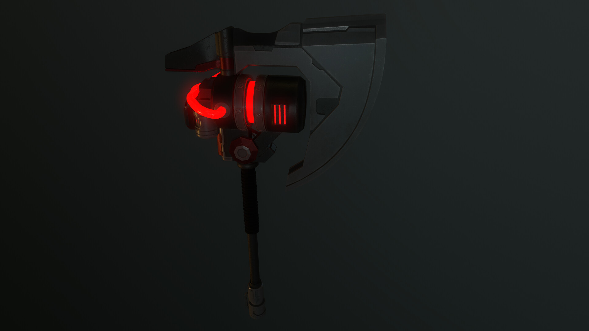 ArtStation - Sci-fi techy Axe thing.