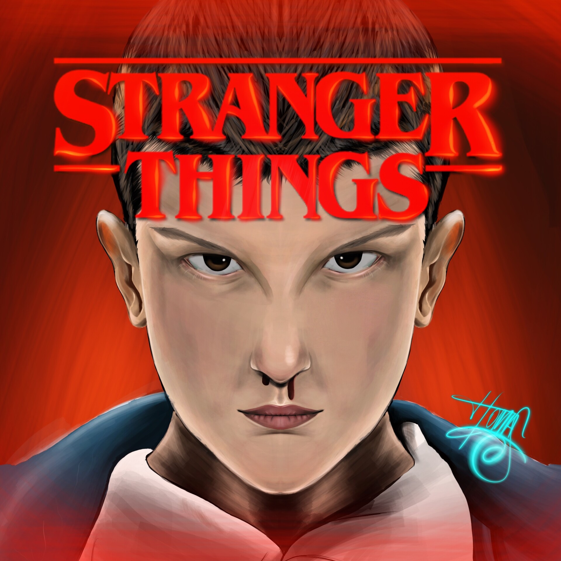 ArtStation - Eleven Stranger things fan artwork