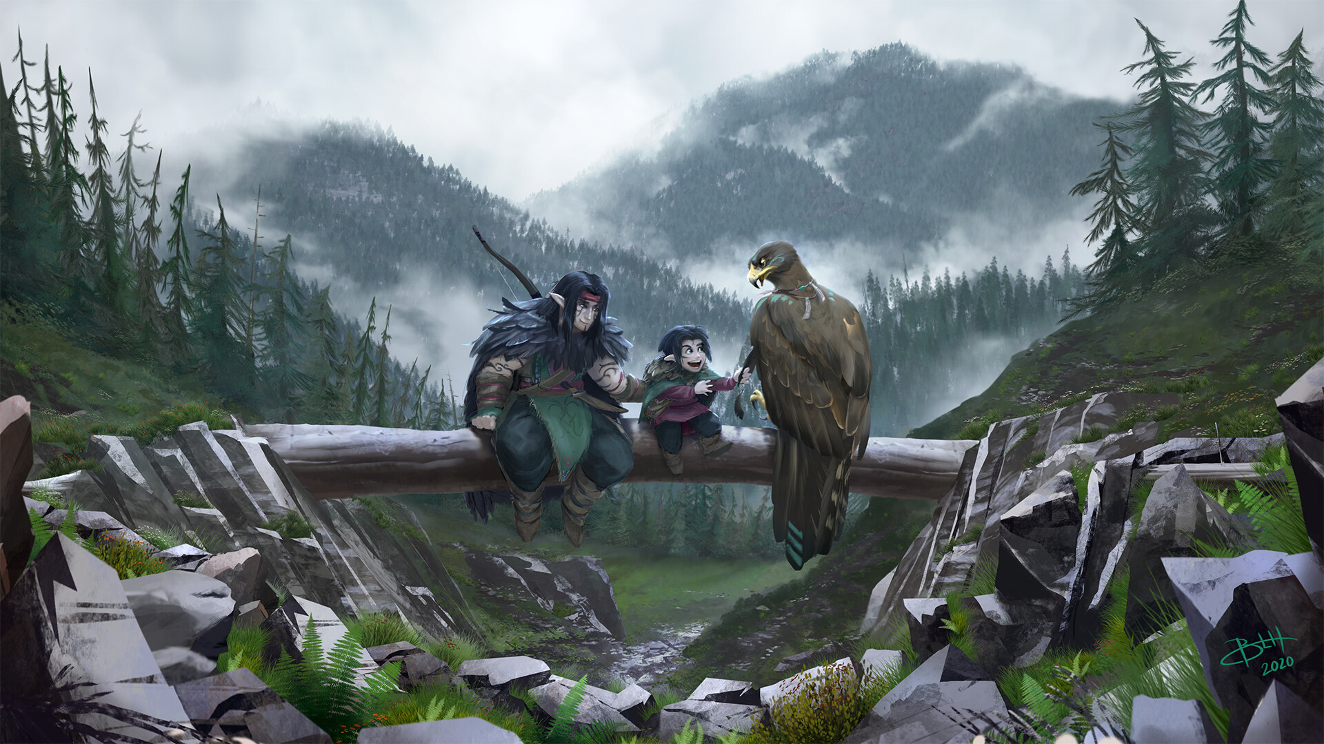 ArtStation - TENKO - Misty Mountain Elves