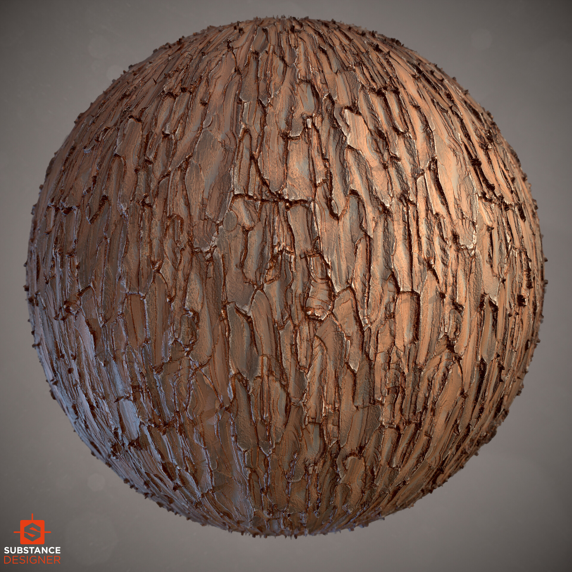 ArtStation - Stylized Pine Bark