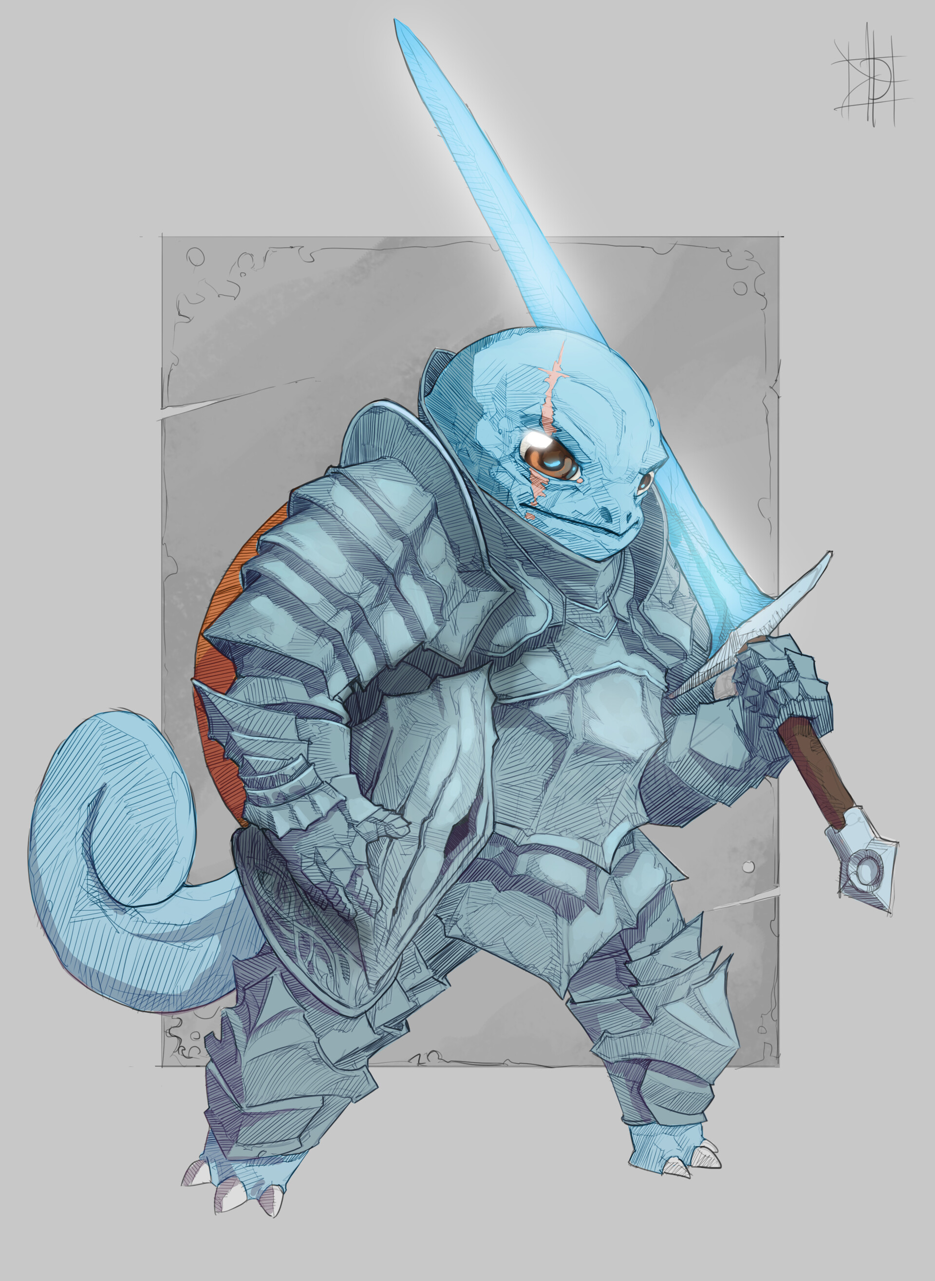 ArtStation - Pokemon souls #2 "Squirtle from Irithyll"