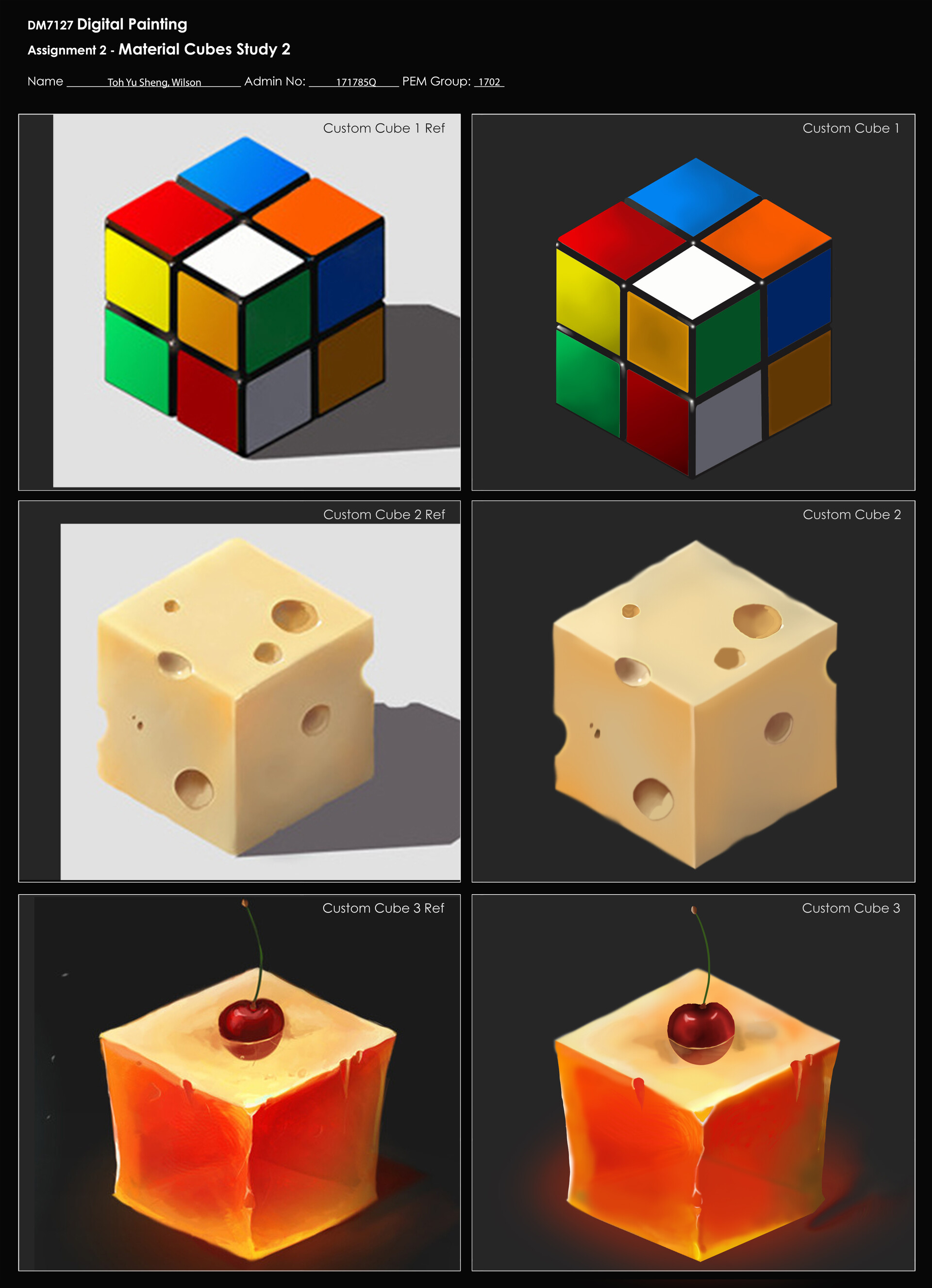 ArtStation - Cube Study (Material study)