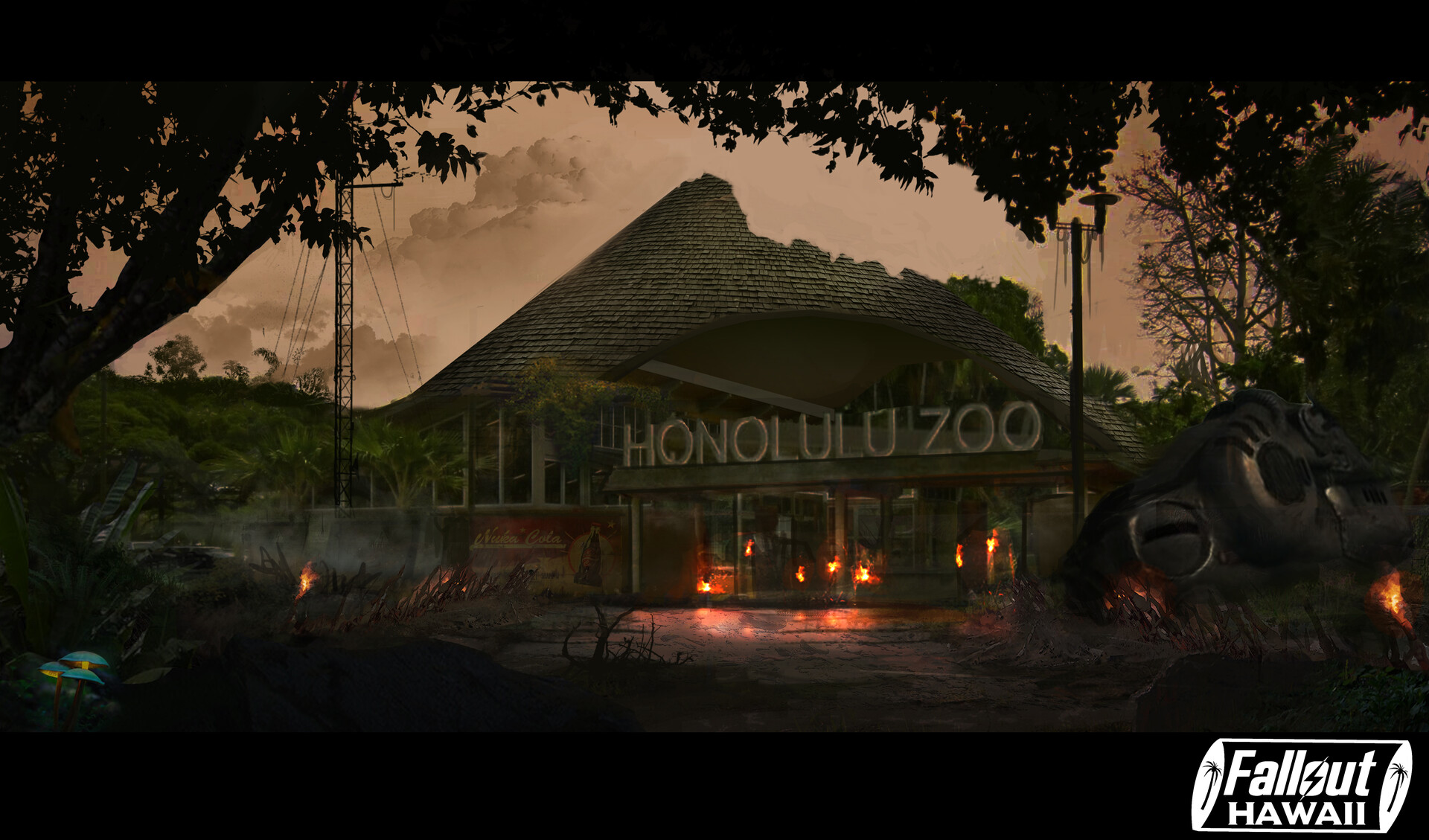 ArtStation - Fallout Hawaii - Honolulu Zoo