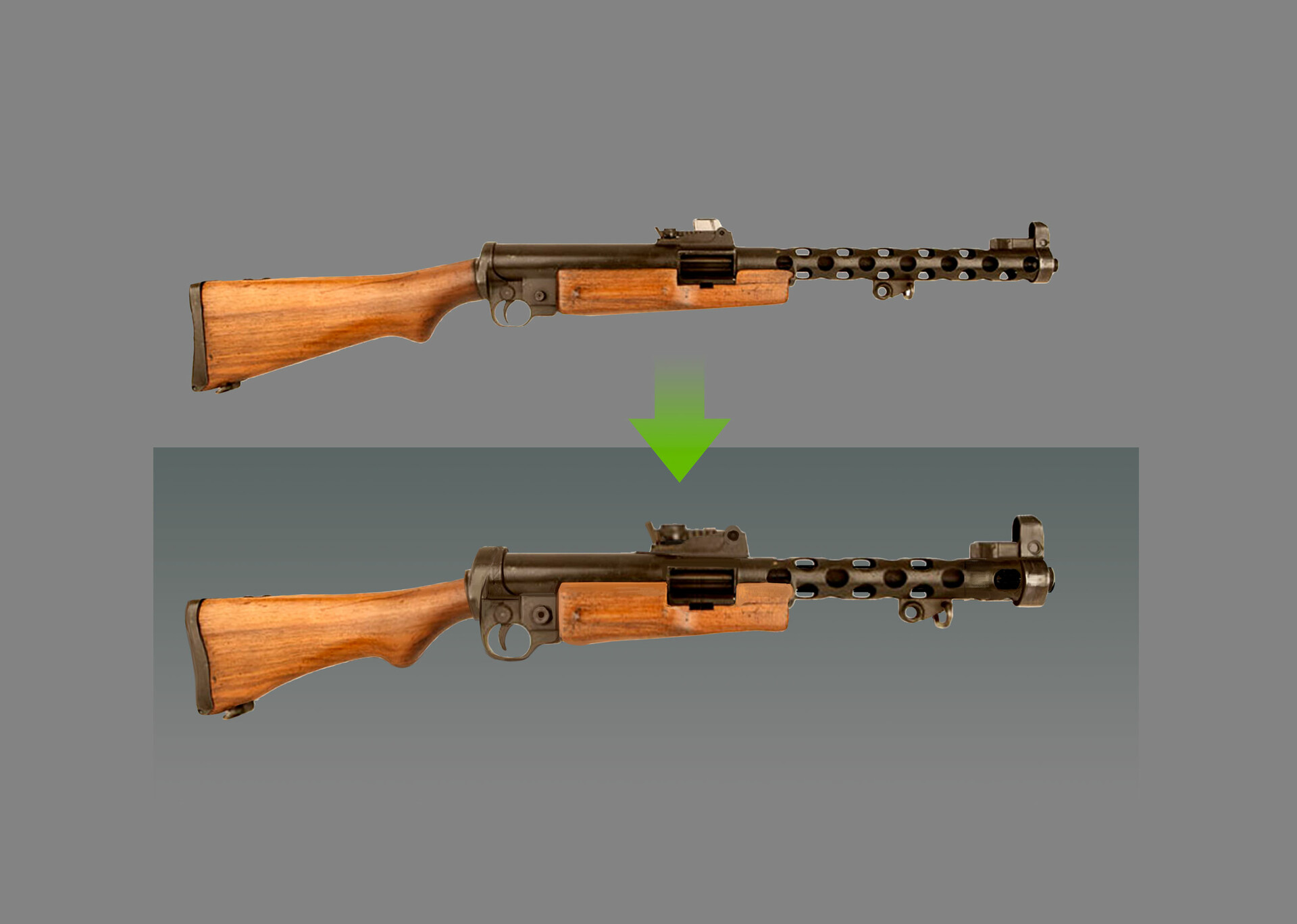 Andrey Makeev - ZK-383. Low poly, Mobile | Frontline Guard: WW2