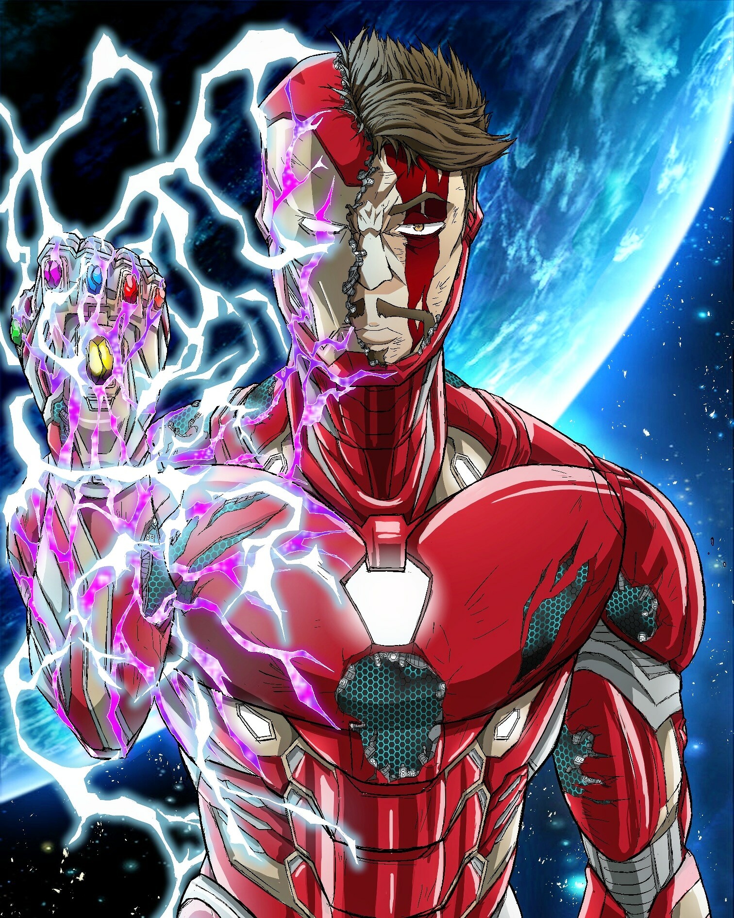 how to draw iron man avengers infinity war