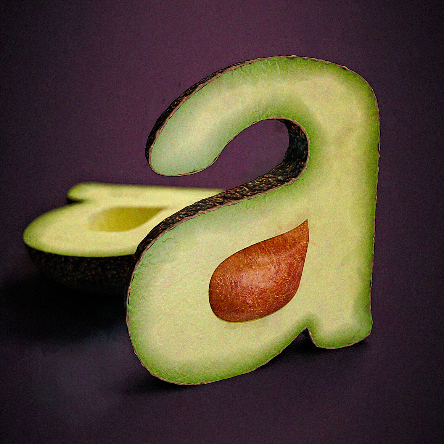 ArtStation - A-Z - Letter A, Avocado
