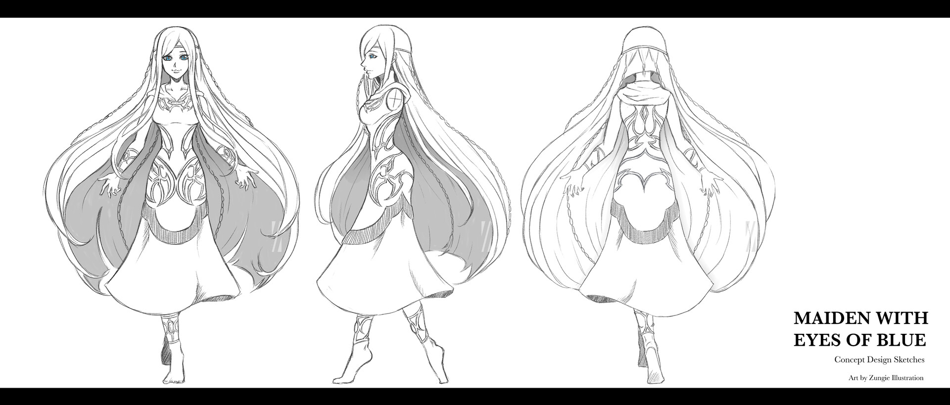 ArtStation - [ Commission ] Maiden with Eyes of Blue