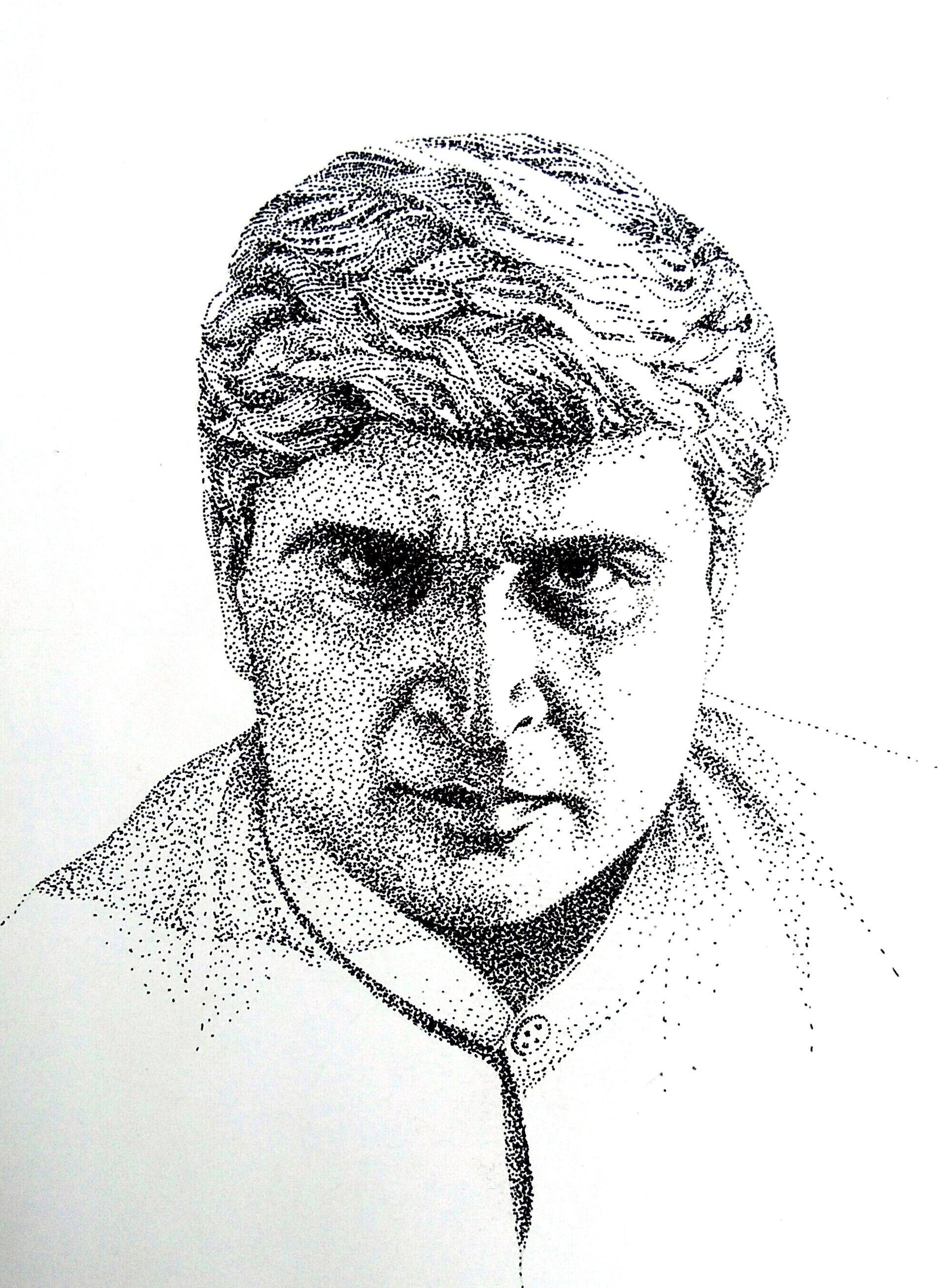 ArtStation - Javed Akhtar's Pen dot sketch,obaid haris