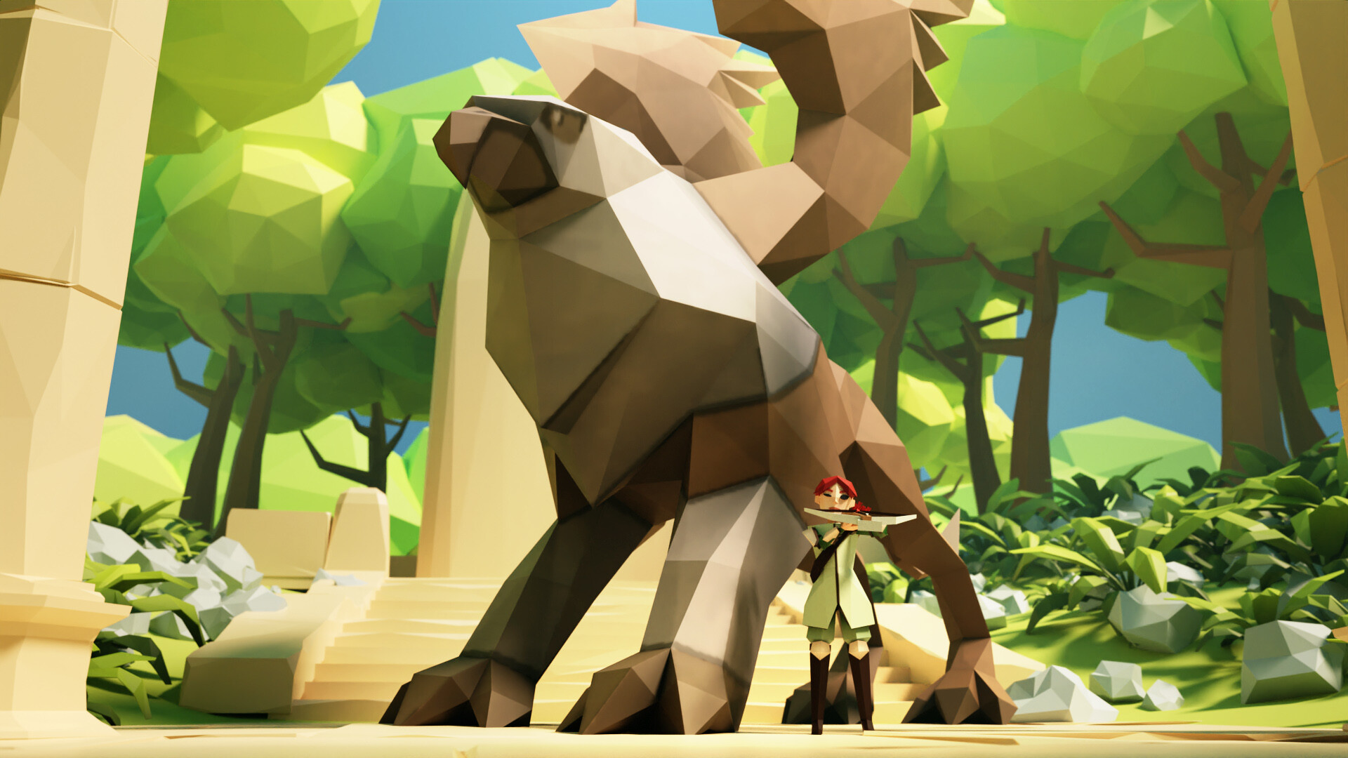 Aimé TRIBOLET - Monolith temple - Day scene