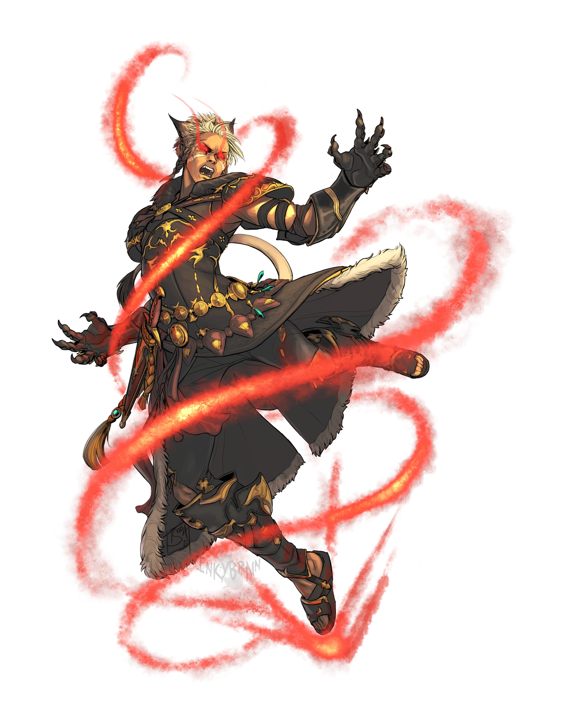 ArtStation - Miqo'te Warrior