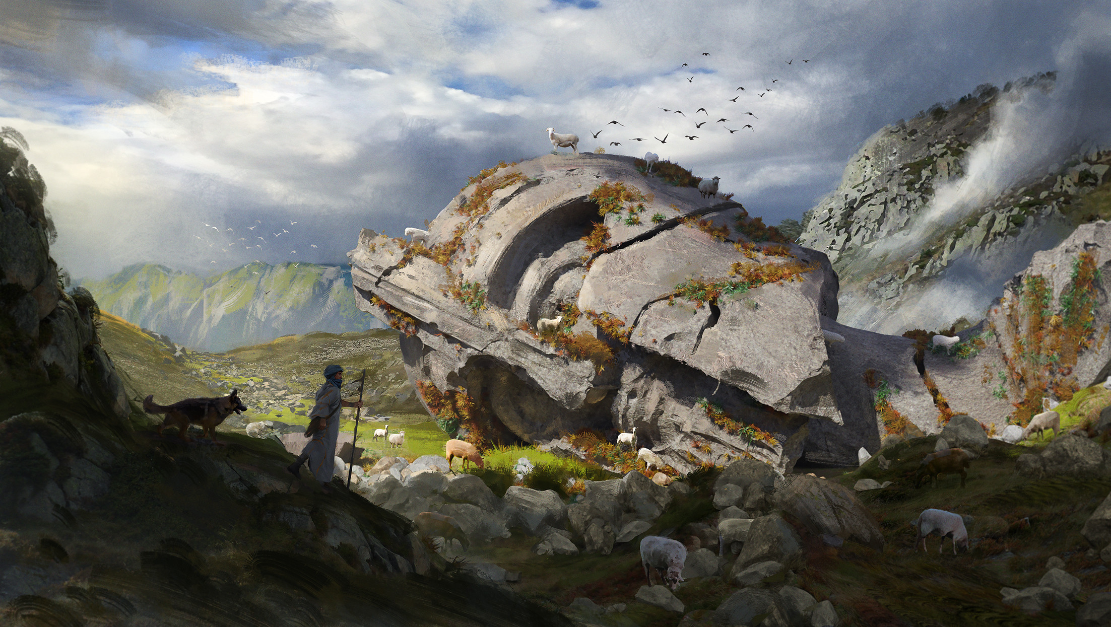 Fallen Guardian, by Enzo Minarro : r/ImaginaryWildlands