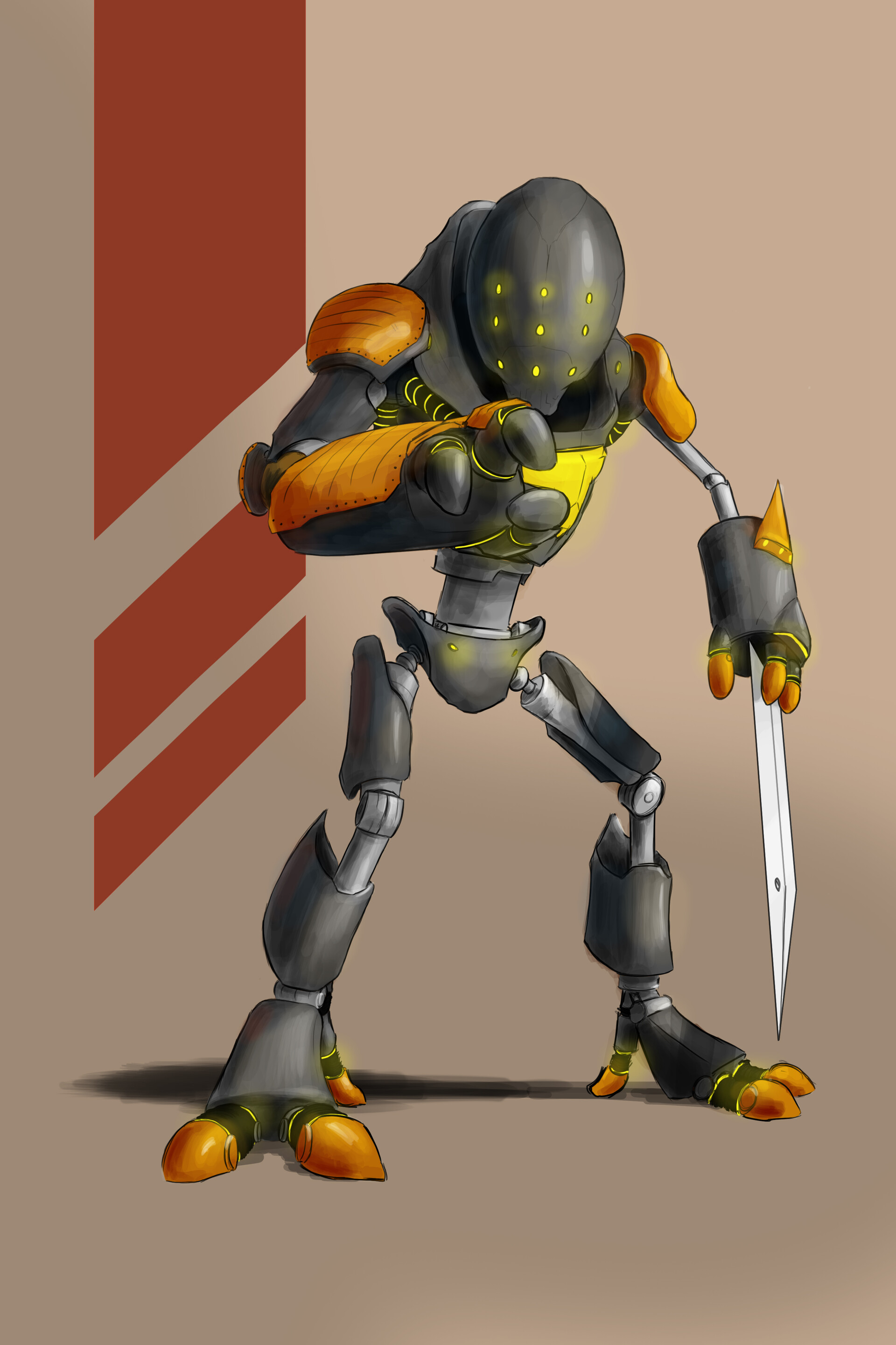 ArtStation - MDL 326 Robot - with process