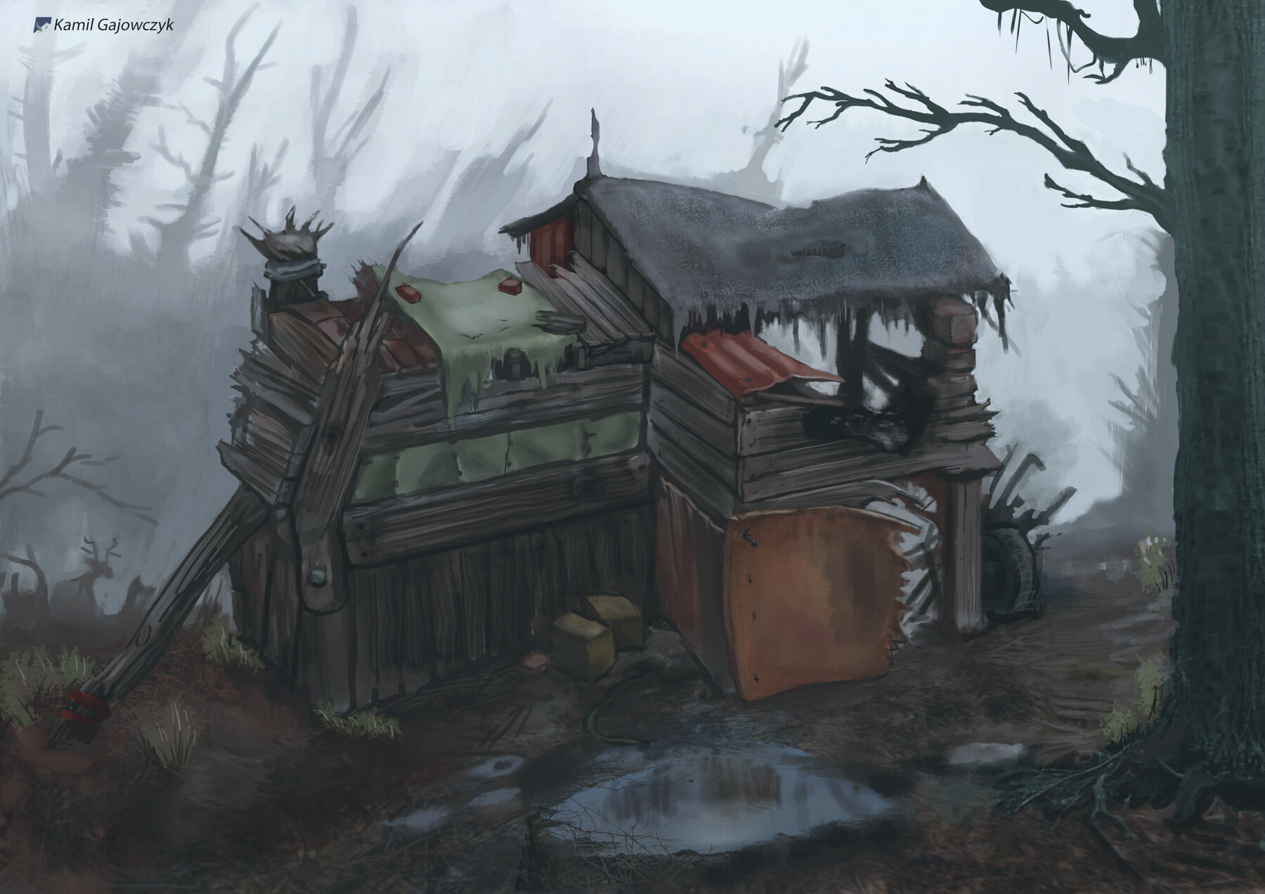 ArtStation - Forest shanty