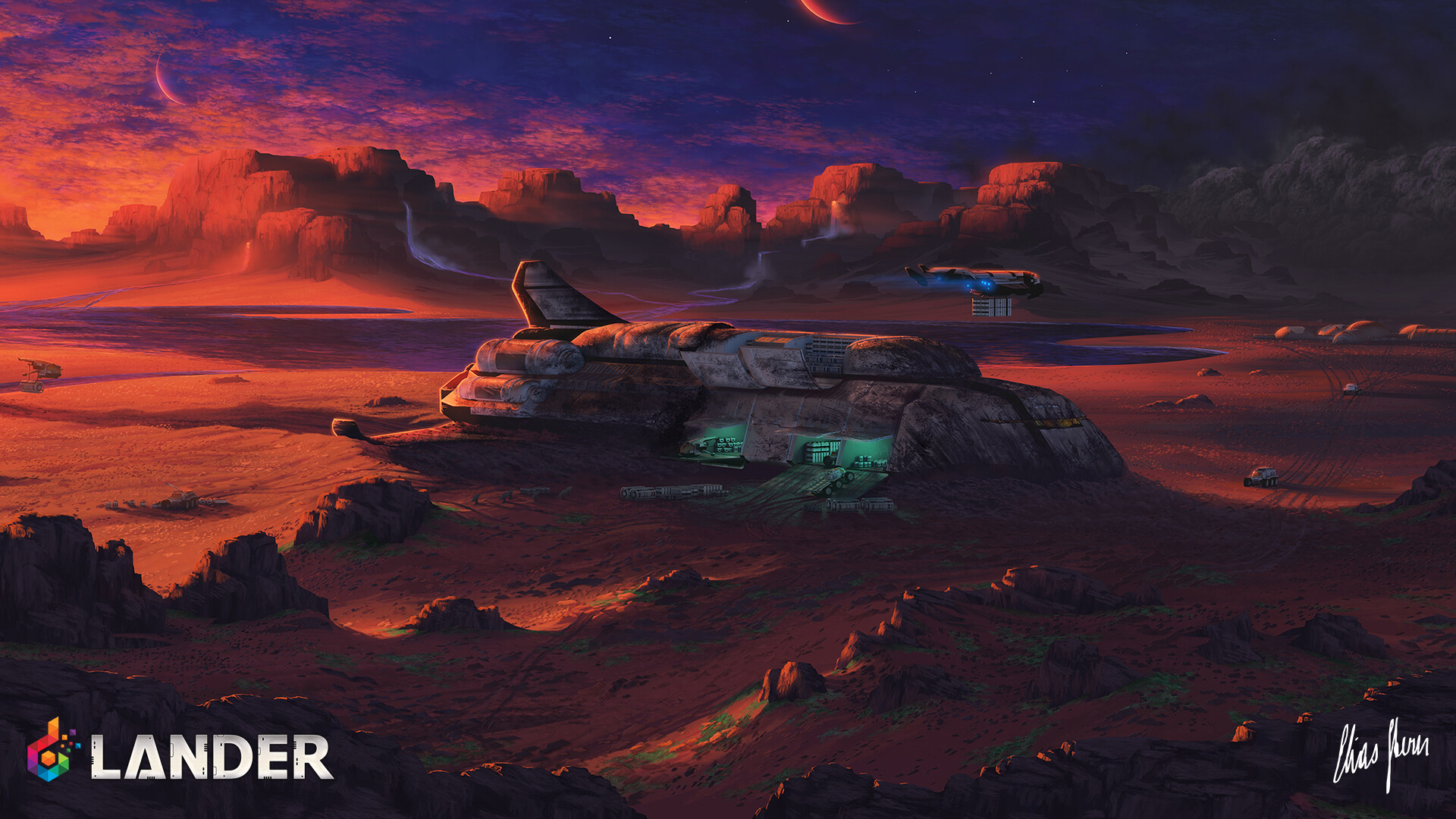 ArtStation - LANDER: Cover Art Prototype