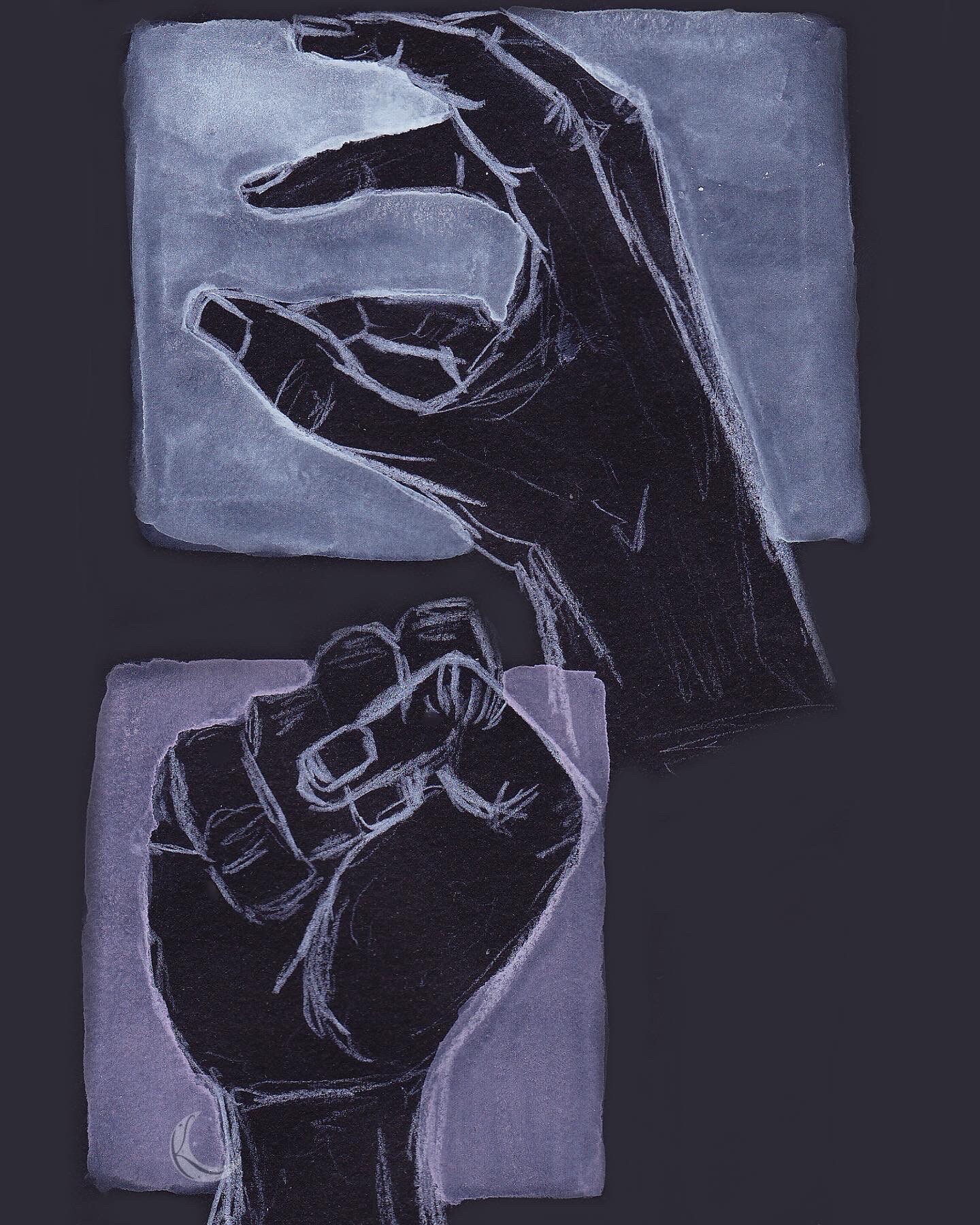 ArtStation - Tonal Hands Sketch