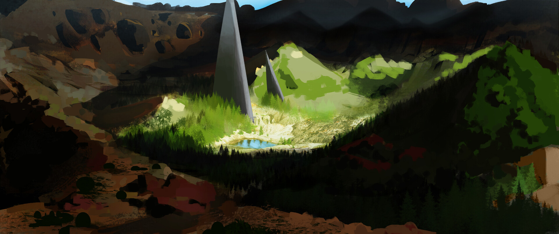 ArtStation - Alien ruin