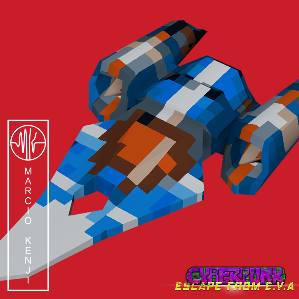 ArtStation - Escape Ship - 3D Low Poly