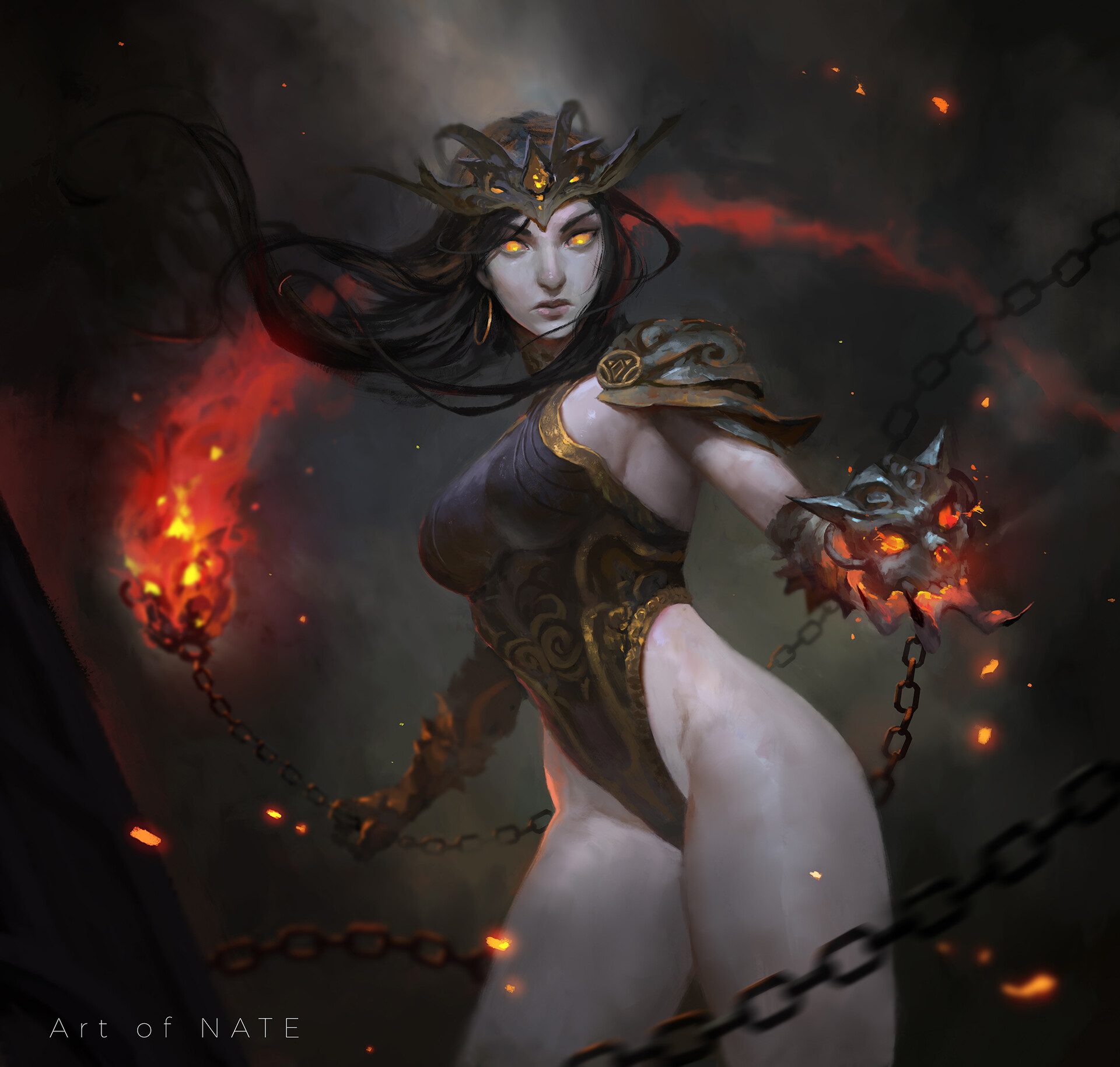ArtStation - KALAYO - The Demon Pyro Dancer