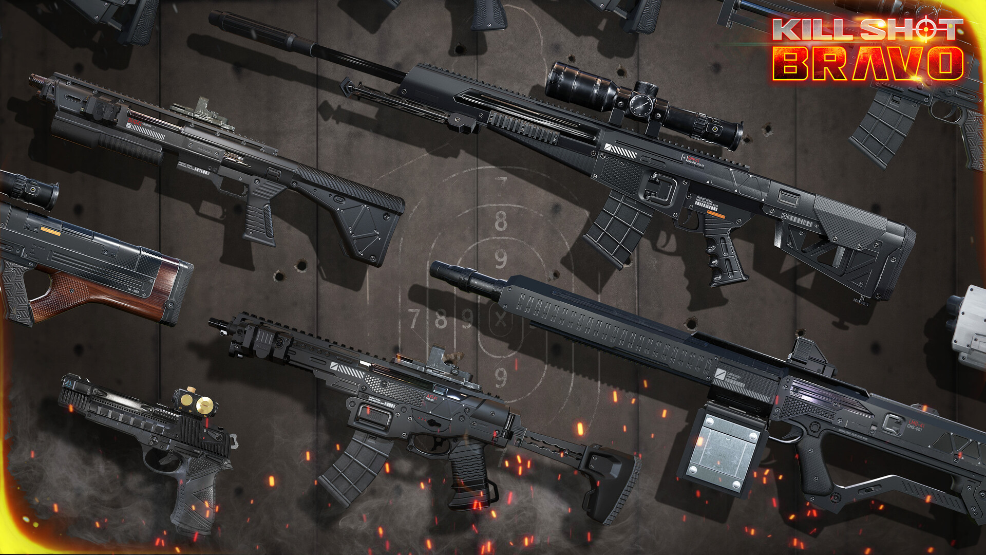ArtStation - Bravo weapons display