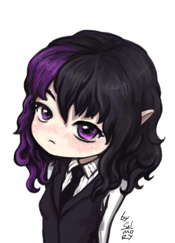 ArtStation - Chibi elf girl