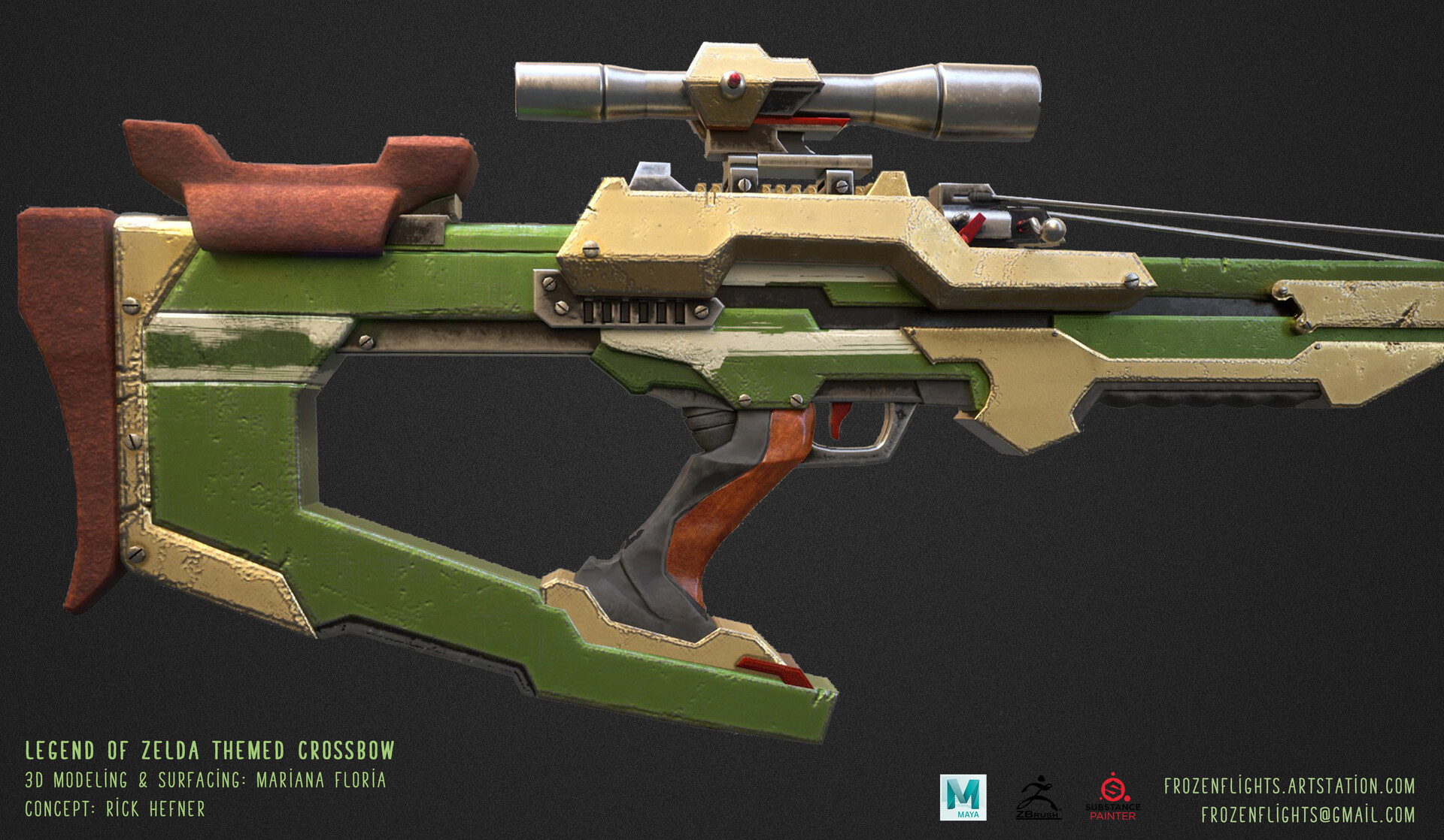 ArtStation - Legend of Zelda Crossbow Redesign Model