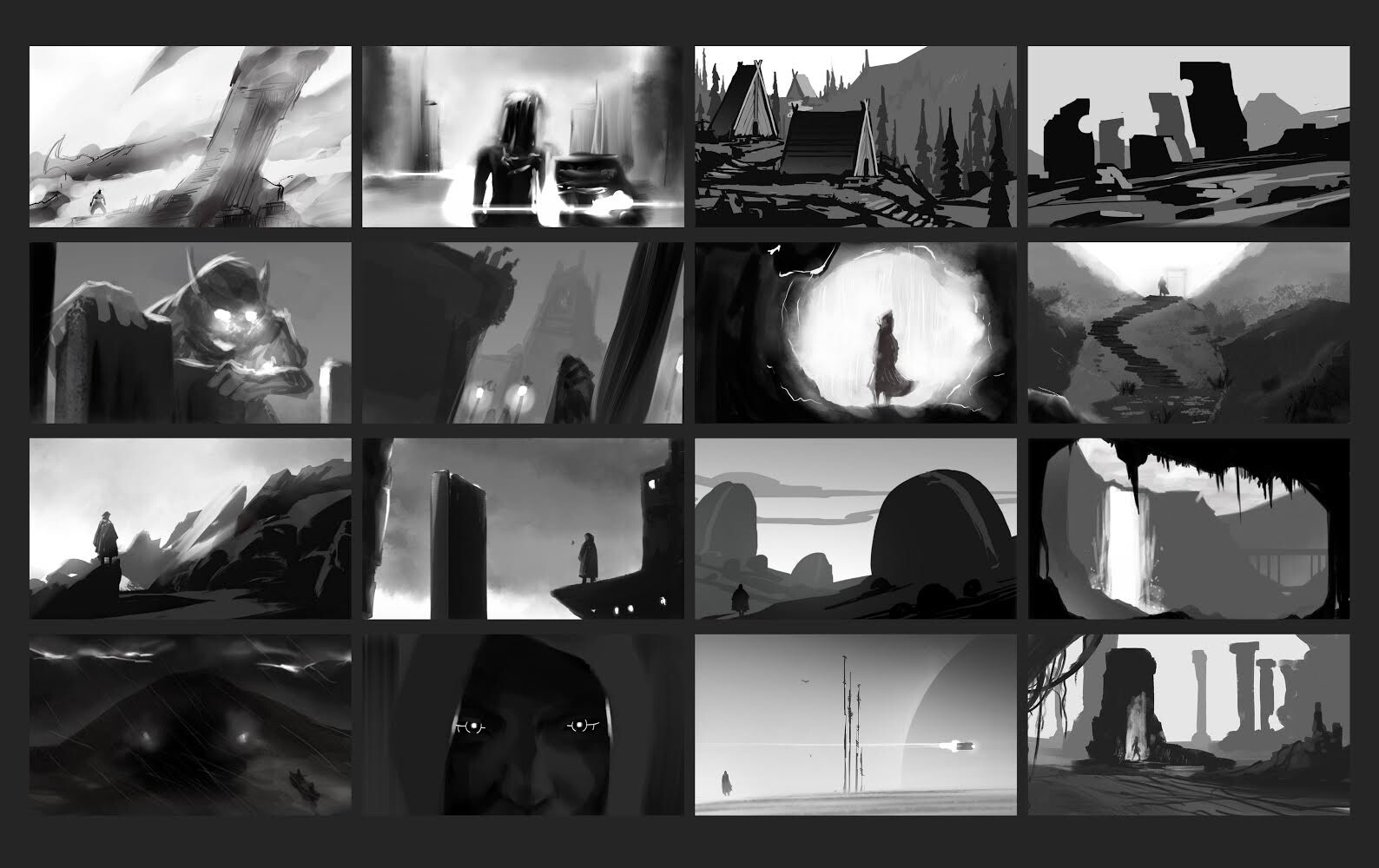 ArtStation - Composition thumbnails