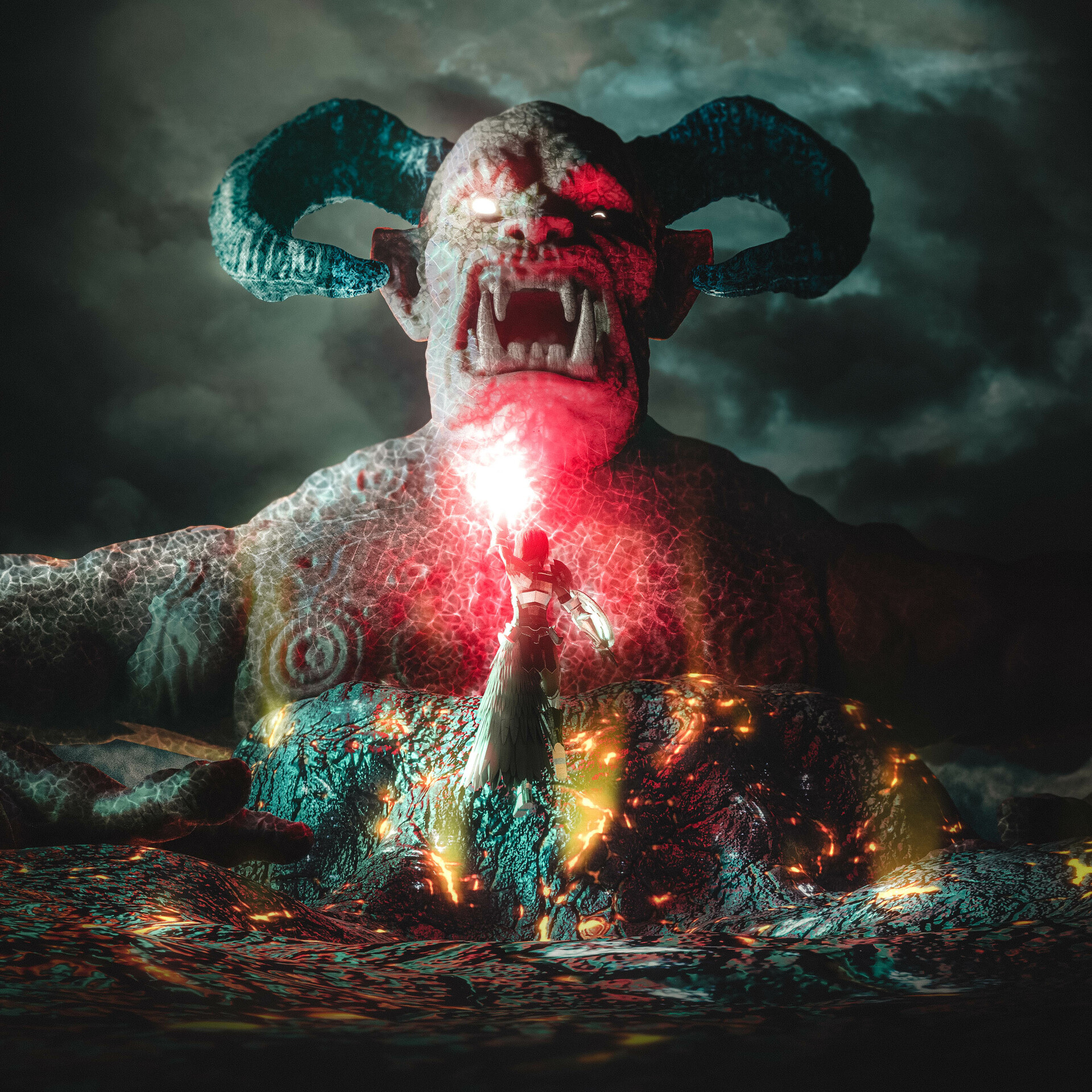 ArtStation - CONQUER YOUR INNER DEMONS #WEEKLYCHALLENGE 7